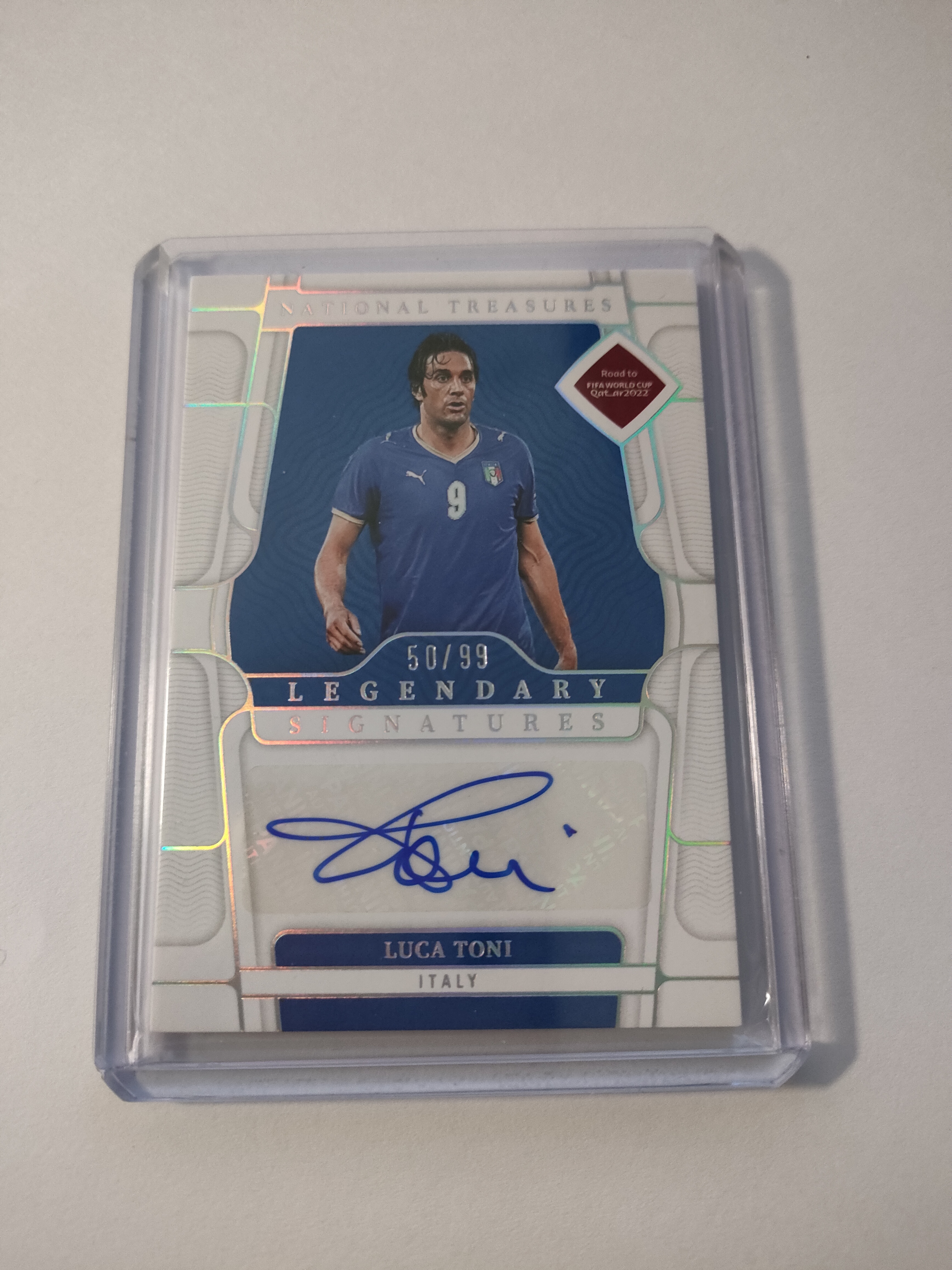 【承接代卖】2022 Panini National Treasures Luca Toni 意大利卢卡托尼签字签名卡 50/99 P213 卡淘