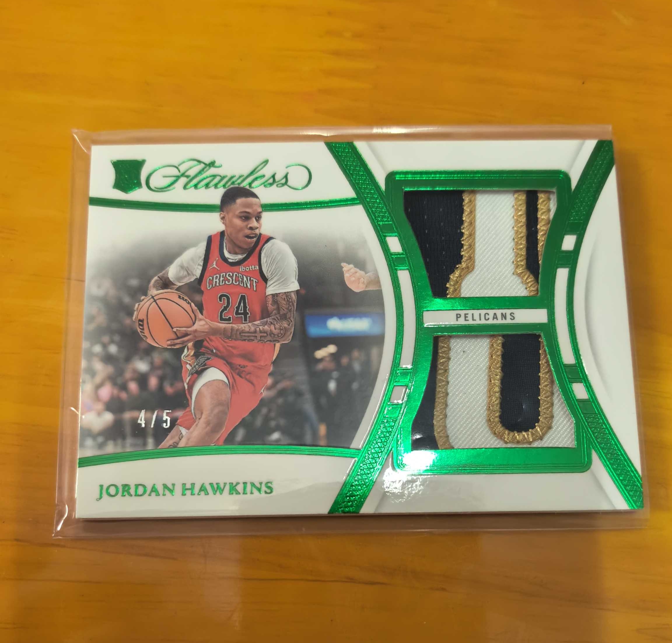 2023-24 Panini Flawless Jordan Hawkins RC 手提 乔丹 霍金斯 鹈鹕 新秀 5编 patch 实物卡 ...