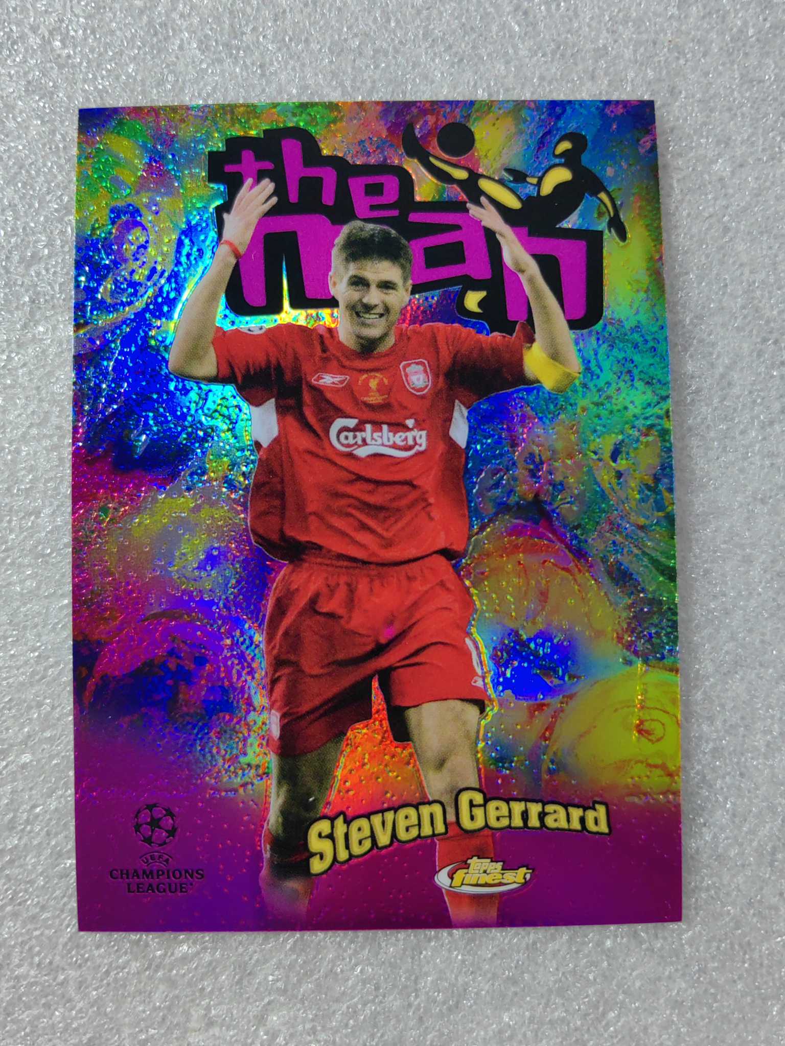 2022-23 Topps Finest Steven Gerrard 【三牛代卖】小溪 杰拉德 大佬特卡 大比例 The Man 利物浦 ...
