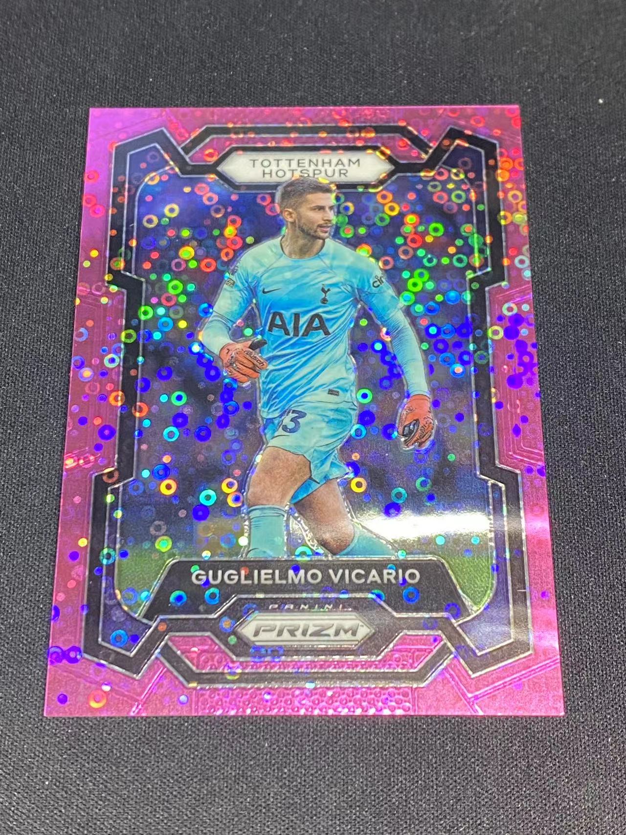2023-24 Panini Prizm Guglielmo Vicario 英超 BA 热刺 维卡里奥 029/149编 粉泡泡折 卡品如图 ...