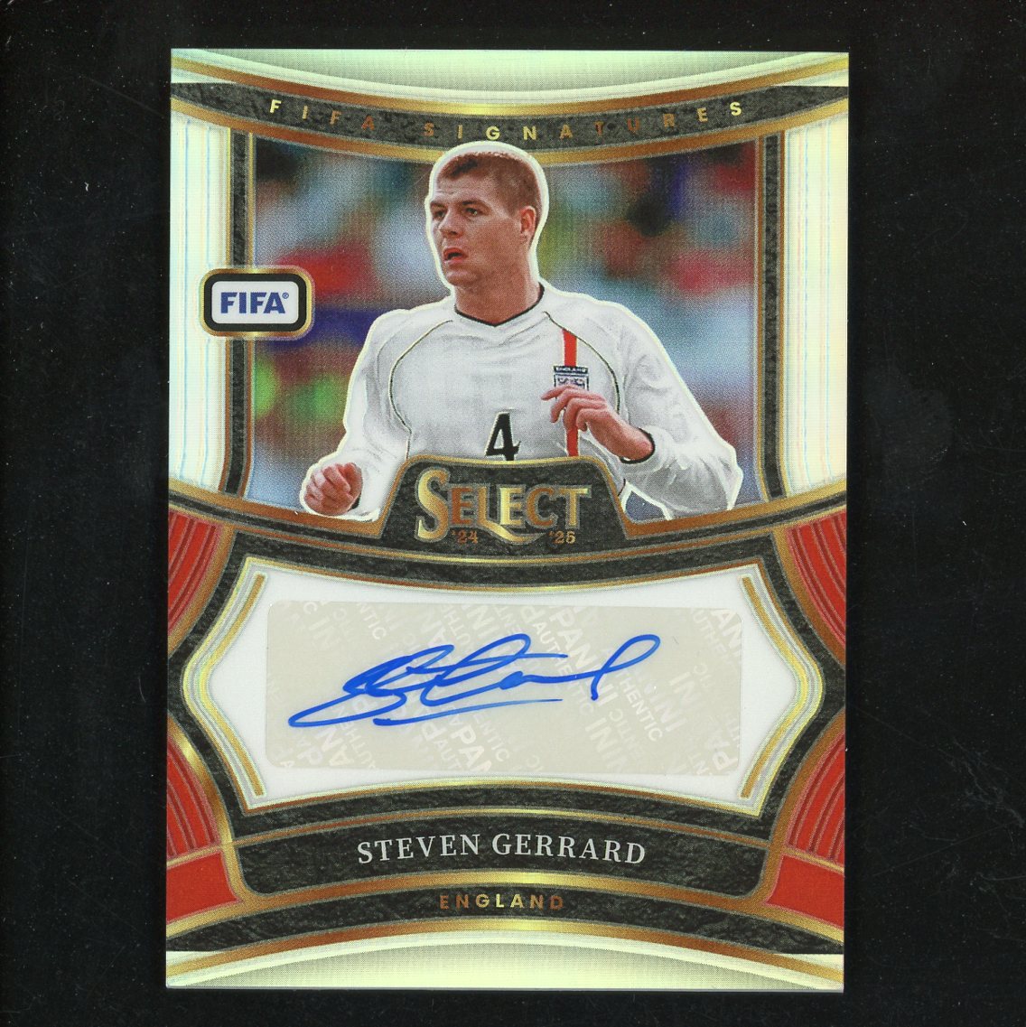 2024-25 Select Steven Gerrard 杰拉德 折射签字 银折 英格兰 利物浦 #ssg【US10-X954】面瑕疵 卡淘