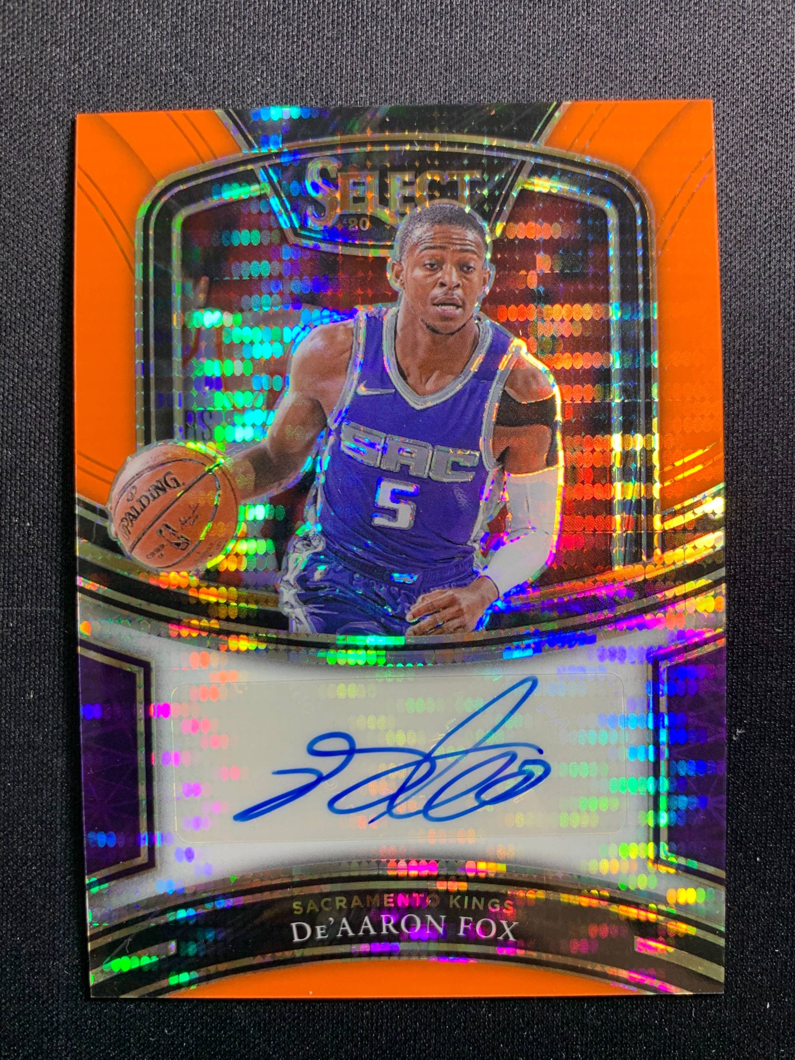 【梦卡拍卖】 2020-21 Panini Select DeAARON fox 达隆 福克斯 签字 折射 30编 收藏必备 #Ci# -Da- 卡淘