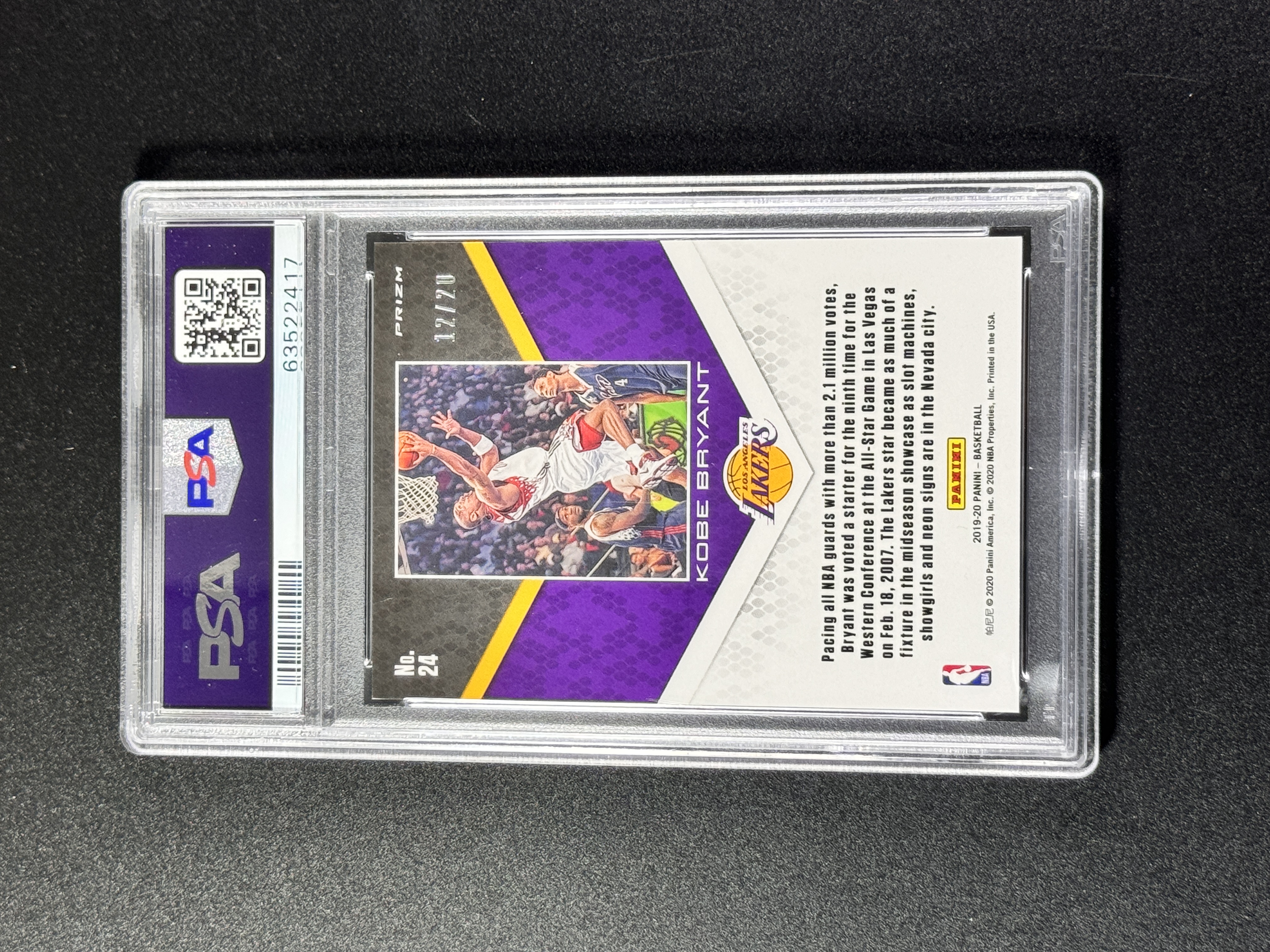 【喷子拍卖】2019-20 Panini Kobe Bryant 科比补偿包 洛杉矶湖人 科比 布莱恩特 生涯经典时刻 高光时刻 20编 紫金 ...
