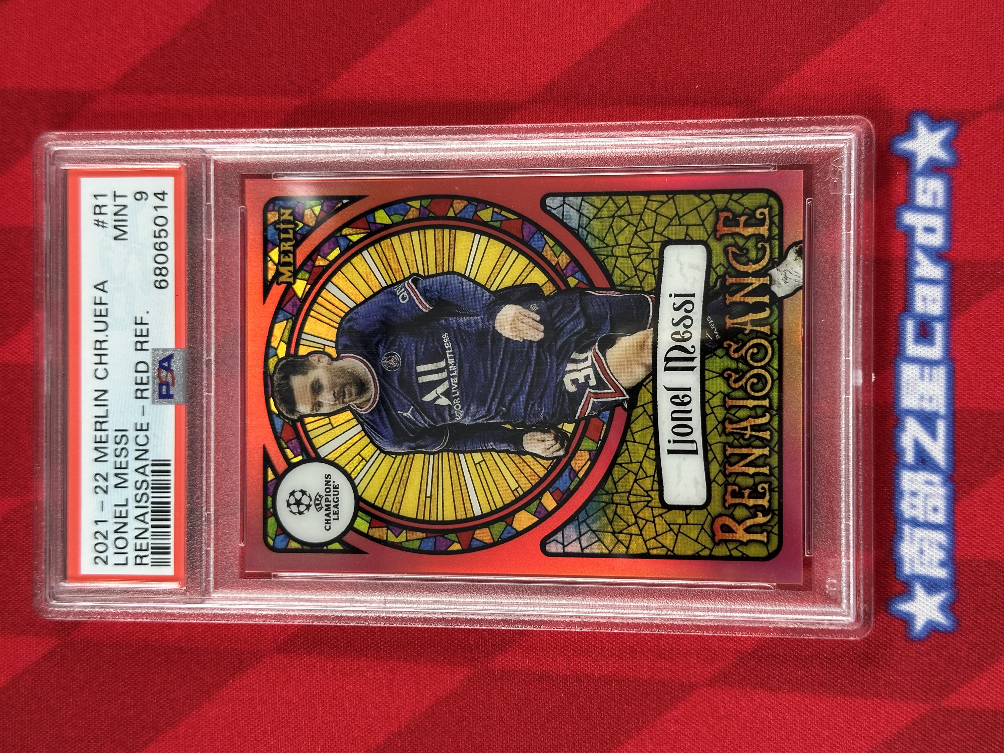 2021-22 Topps Merlin Lionel Messi 梅西 阿根廷 巴萨 巴黎 Renaissance 文艺复兴 教堂 5/10 ...