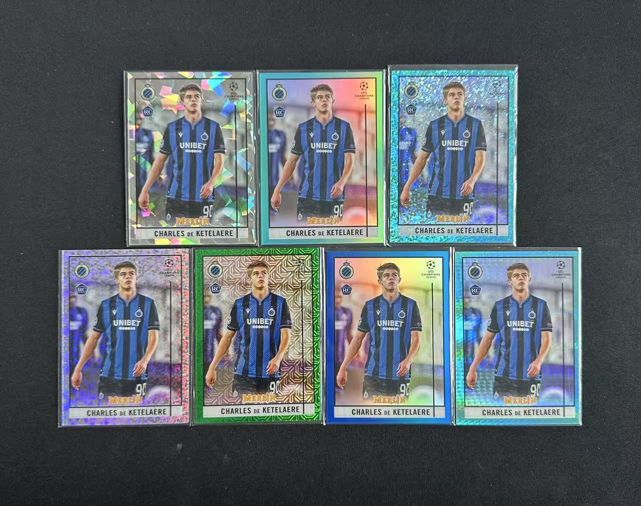 【长安代卖 截标预付80%】2020-21 Topps Merlin 梅林 新秀RC 布鲁日 Charles De Ketelaere CDK 德凯特莱尔 新秀碎冰折绿折碎花折蓝折等 75编 ...