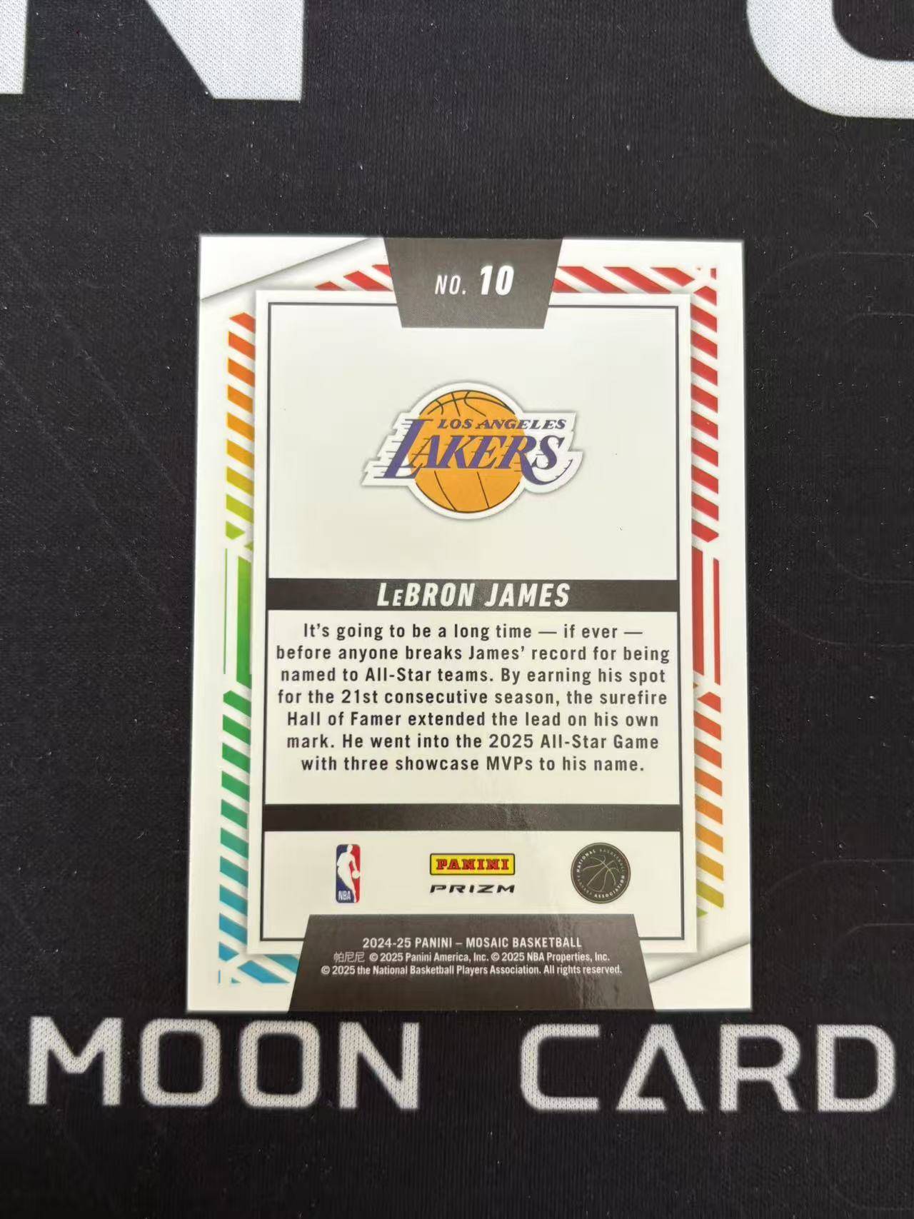 【梦卡拍卖】2024-25 Panini Mosaic LeBron James 马赛克 湖人 勒布朗 詹姆斯 老詹 小皇帝 马赛克折 折射 Razzle Dazzle 炫目特卡 #DD# 表哥 卡淘