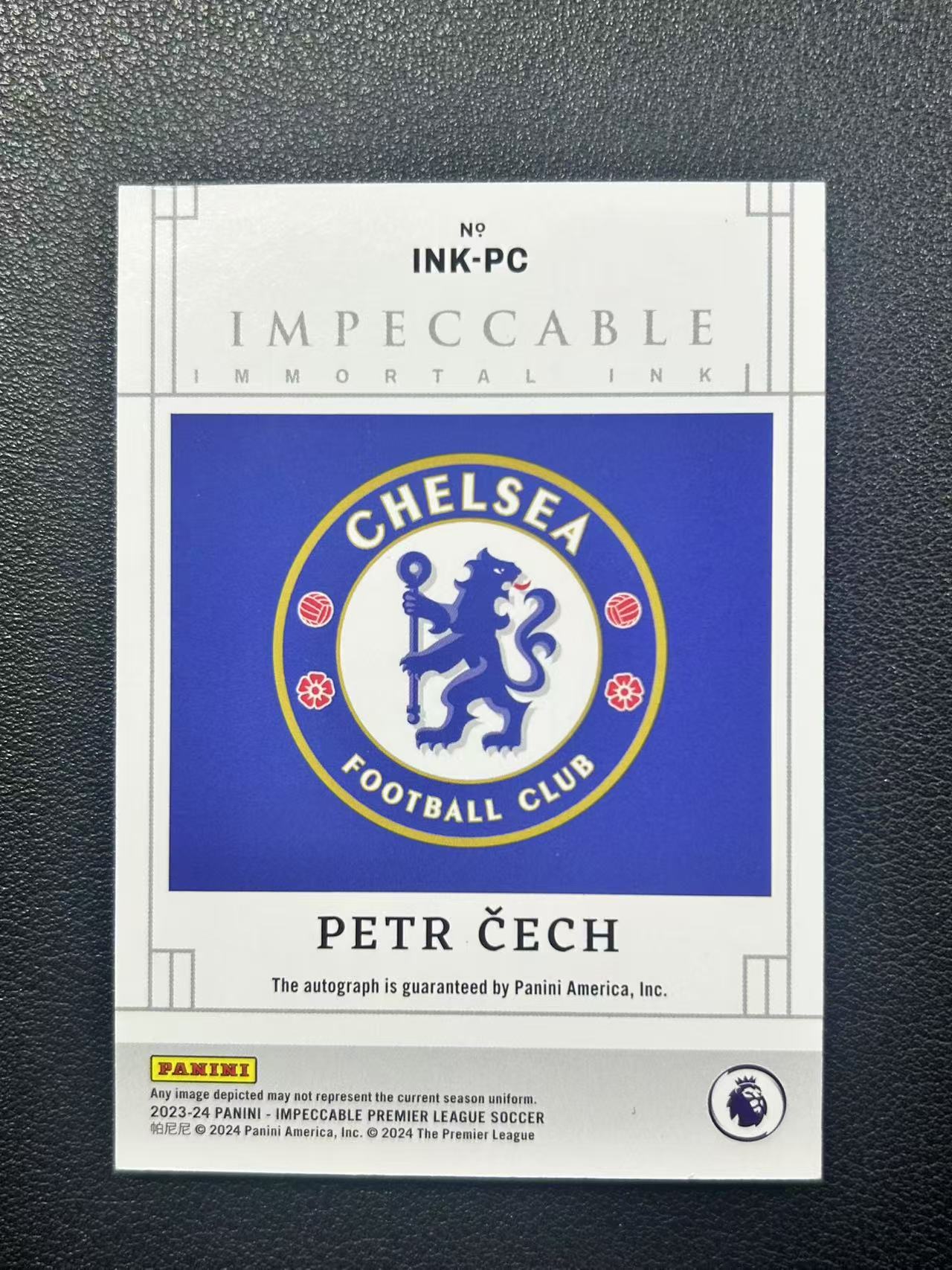 2023-24 Panini Impeccable Petr Cech 英超小真金 切赫 99编 油画ink卡签 完美签字 切尔西 捷克 ...