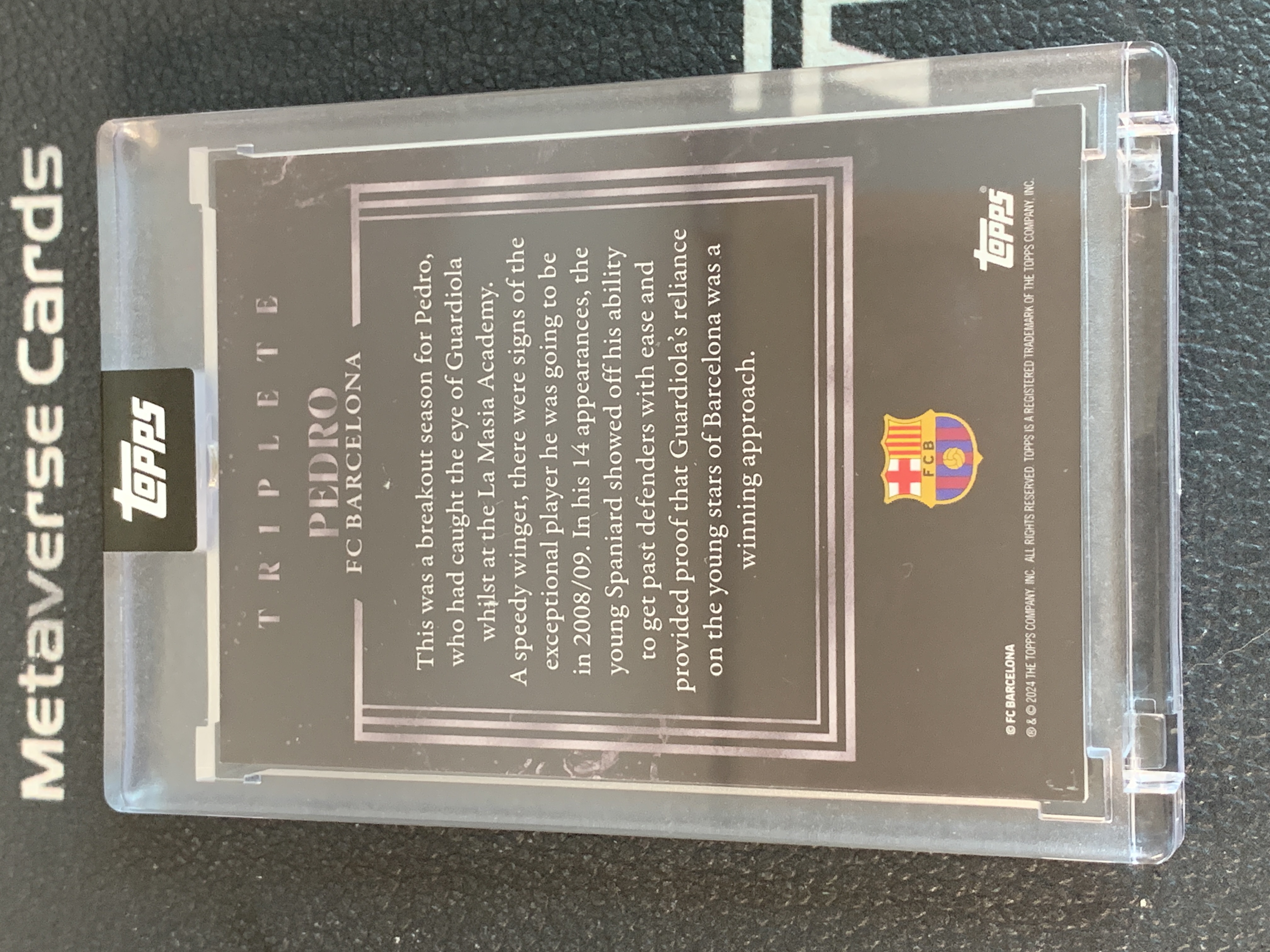 【元宇宙拍卖】Cash总416：2023-24 Topps Barcelona Triplete Pedro 西班牙名宿 拉齐奥 佩德罗 ...