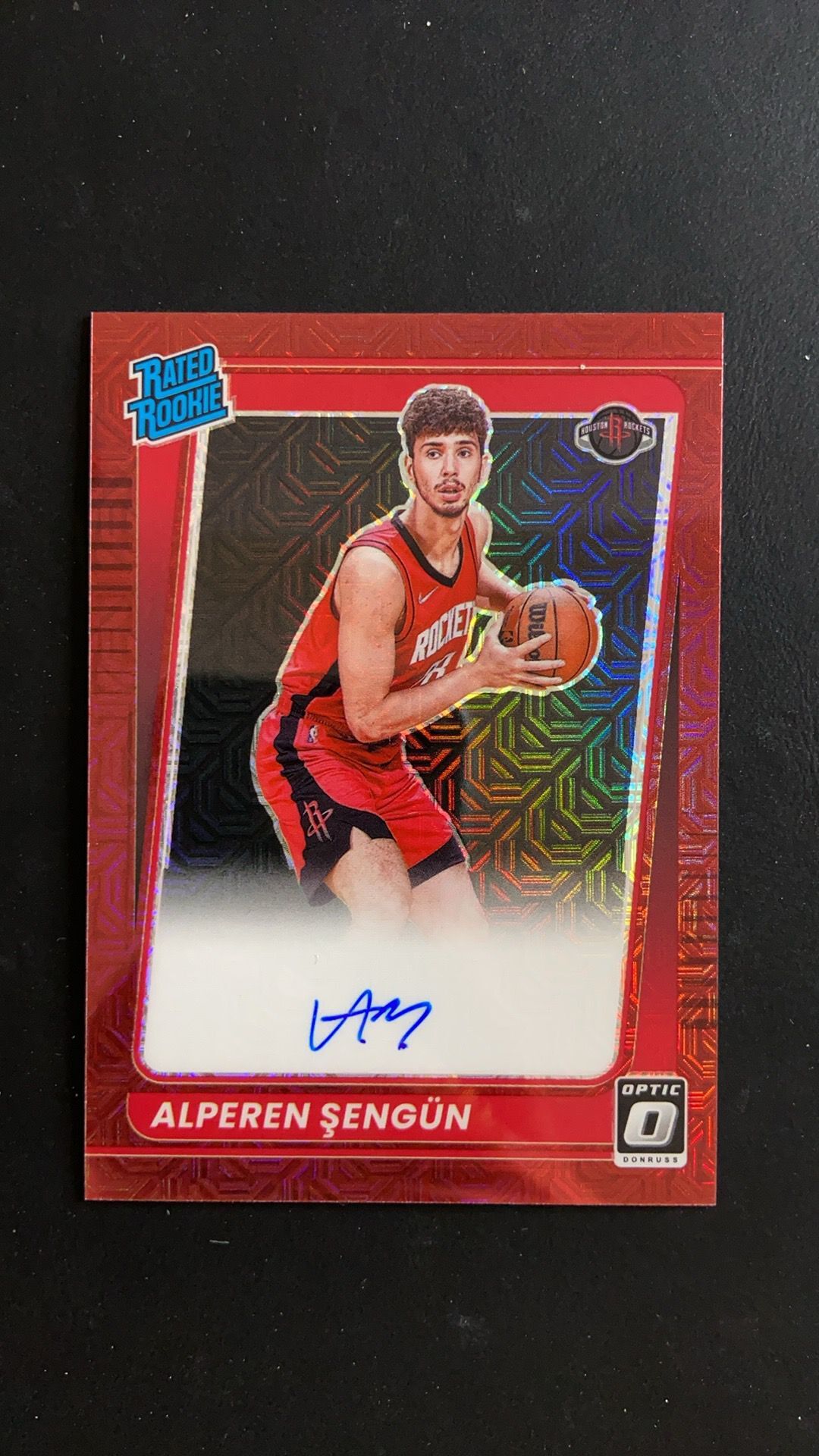 2021-22 Panini Optic Alperen Sengun RC 【肥猫代卖】K24B Optic 火箭 阿尔佩伦申京 新秀 签字 ...