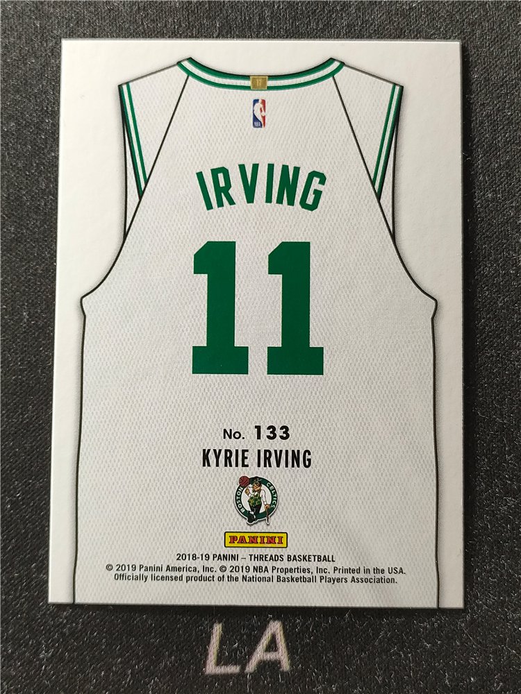【LA拍卖】2018-19 Panini Threads Kyrie Irving 小背心系列 凯瑞 凯里 欧文 欧神仙 德鲁大叔 联盟顶级 ...