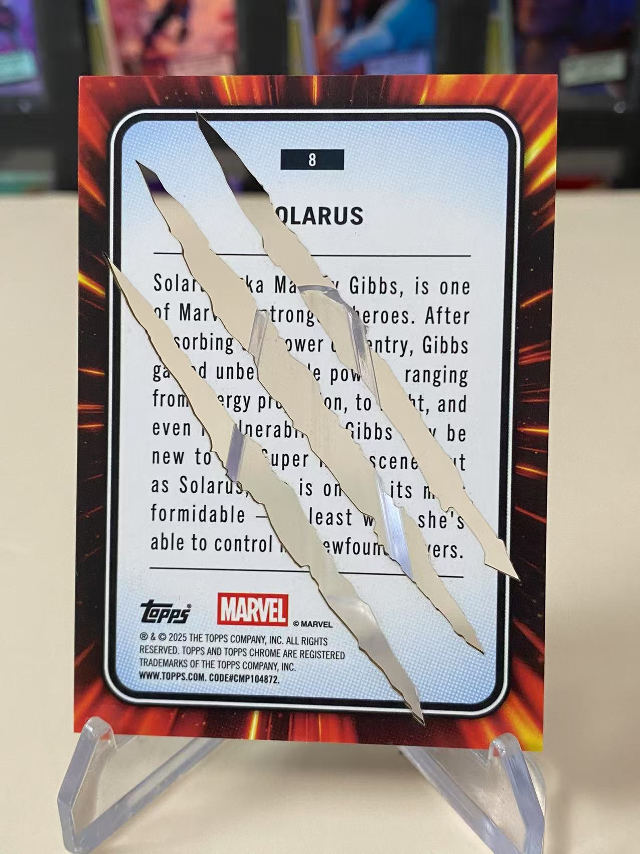 2025 Topps Marvel (MCU) Chrome 漫威 TC 大比例 狼爪 爪印特卡 低编20/20 尾编 Solarus 收藏专 ...