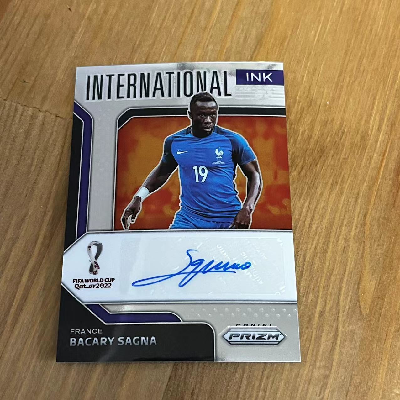 2022 Panini Prizm Bacary Sagna 【MVP拍卖】 卡塔尔世界杯 法国队 萨尼亚 签字 签名 高卢雄鸡 阿森纳 曼城 ...