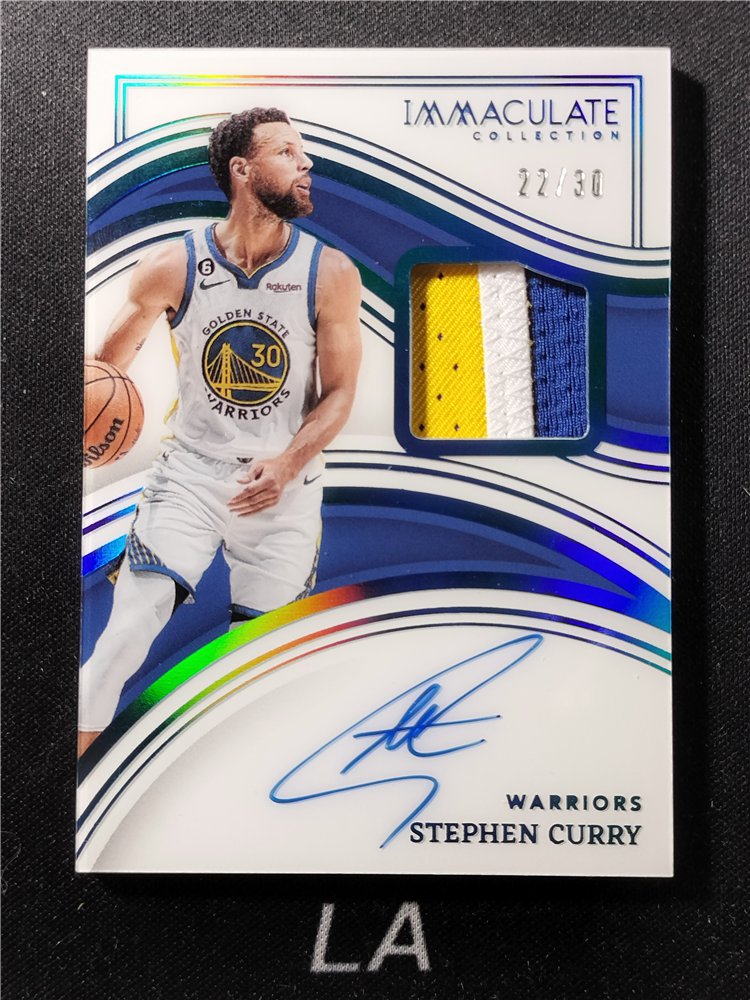 【LA拍卖精品】22-23 Panini Immaculate Stephen Curry 斯蒂芬 库里 勇士 镜面 NPA /30编 同背号 ...