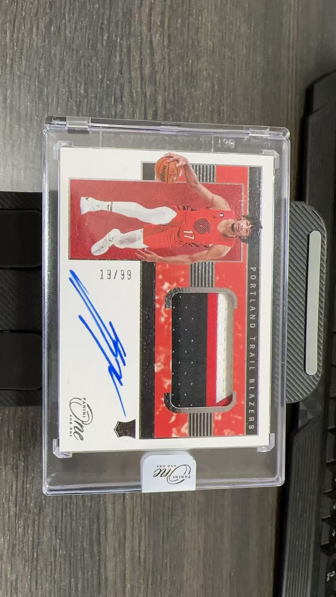 2022-23 Panini One and One Shaedon Sharpe 谢登夏普 新秀 RPA物料 特卡 签字 卡签 开拓者99编 ...