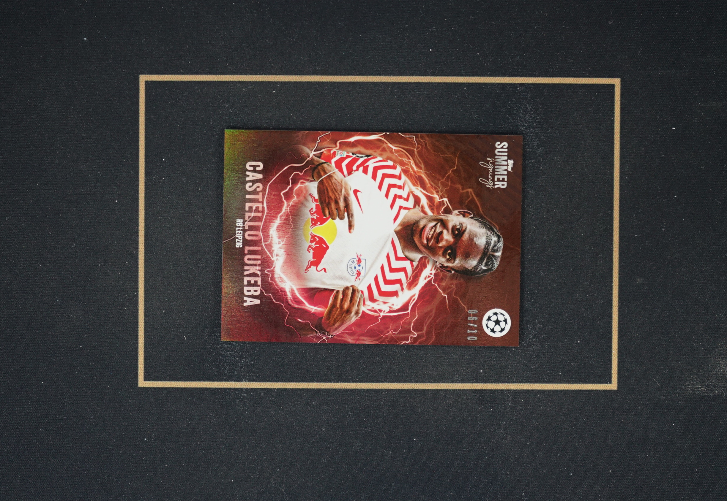 2023 Topps summer CASTELIO LUKEBA 夏季转会盒 莱比锡红牛 卢克巴 红折 10编【V151】17【超新星代卖】A 卡淘