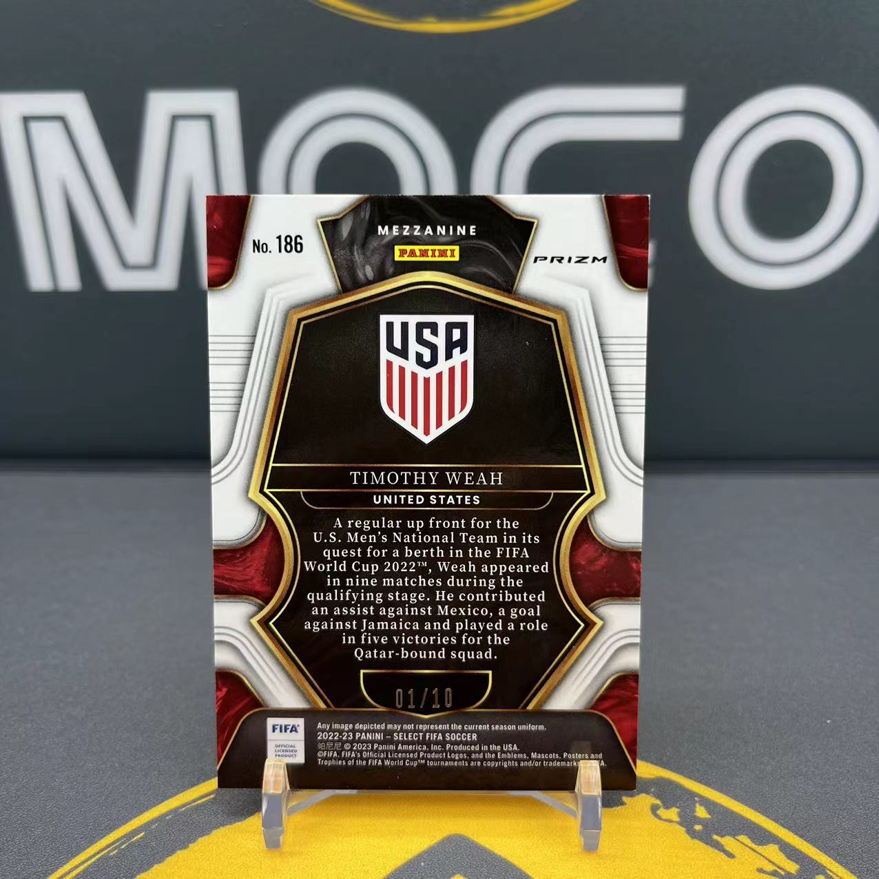 2022-23 Panini Select FIFA Timothy Weah 【Moco拍卖】美国 蒂莫西·维阿 1/10编 首编 低编 金折 二级 稀有 尤文 专收 收藏必备【MKM ...