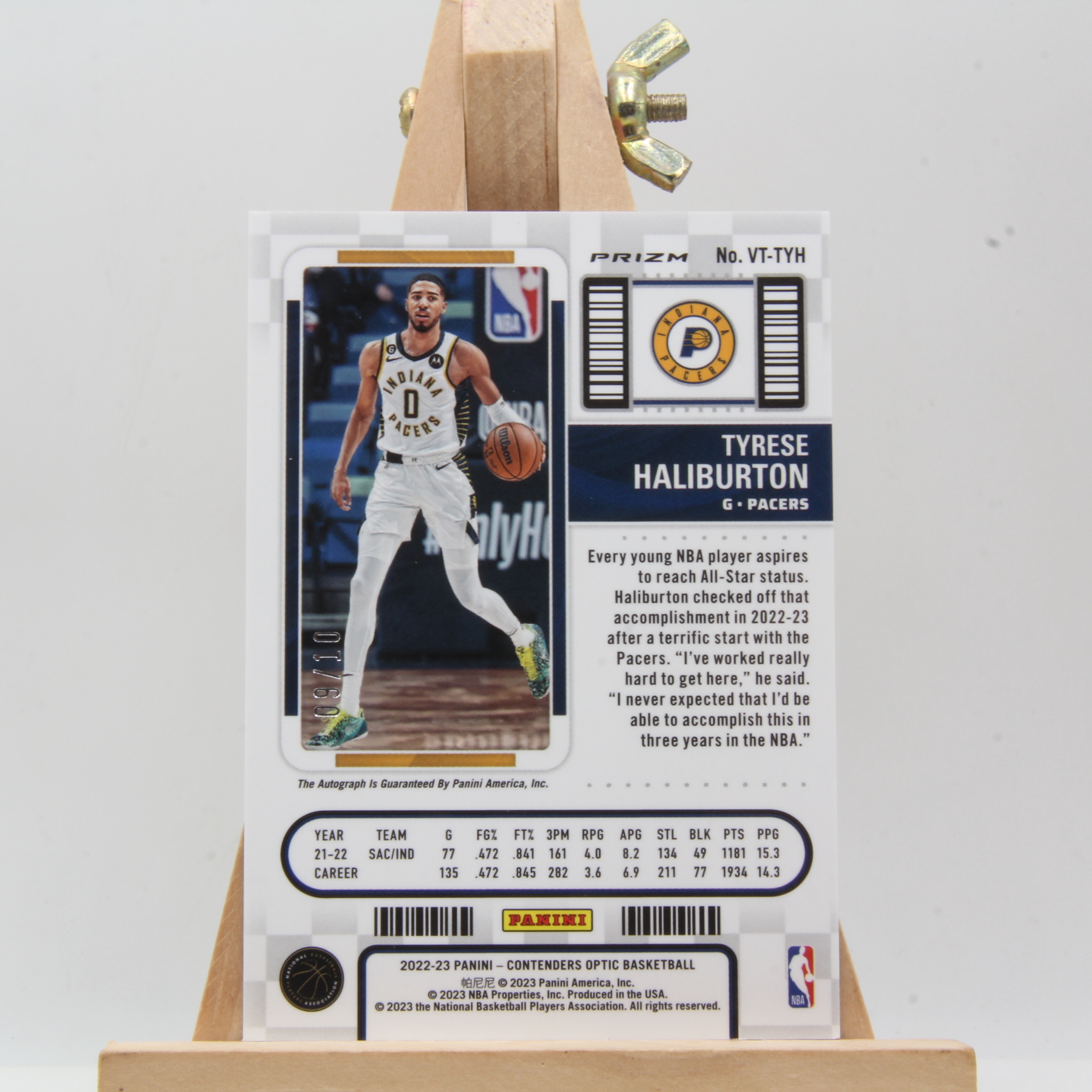 2022-23 Panini Contenders Optic Tyrese Haliburton 九叔卡牌专营】 球票op 泰雷塞 哈利伯顿 ...