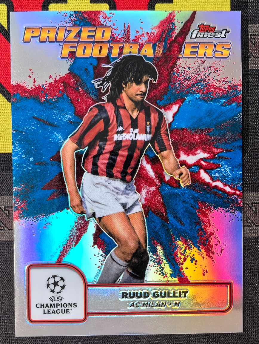 2024-25 Topps Finest Ruud Gullit 老米拍卖HE037 UCC欧冠 AC米兰 路德 古利特 Prized ...
