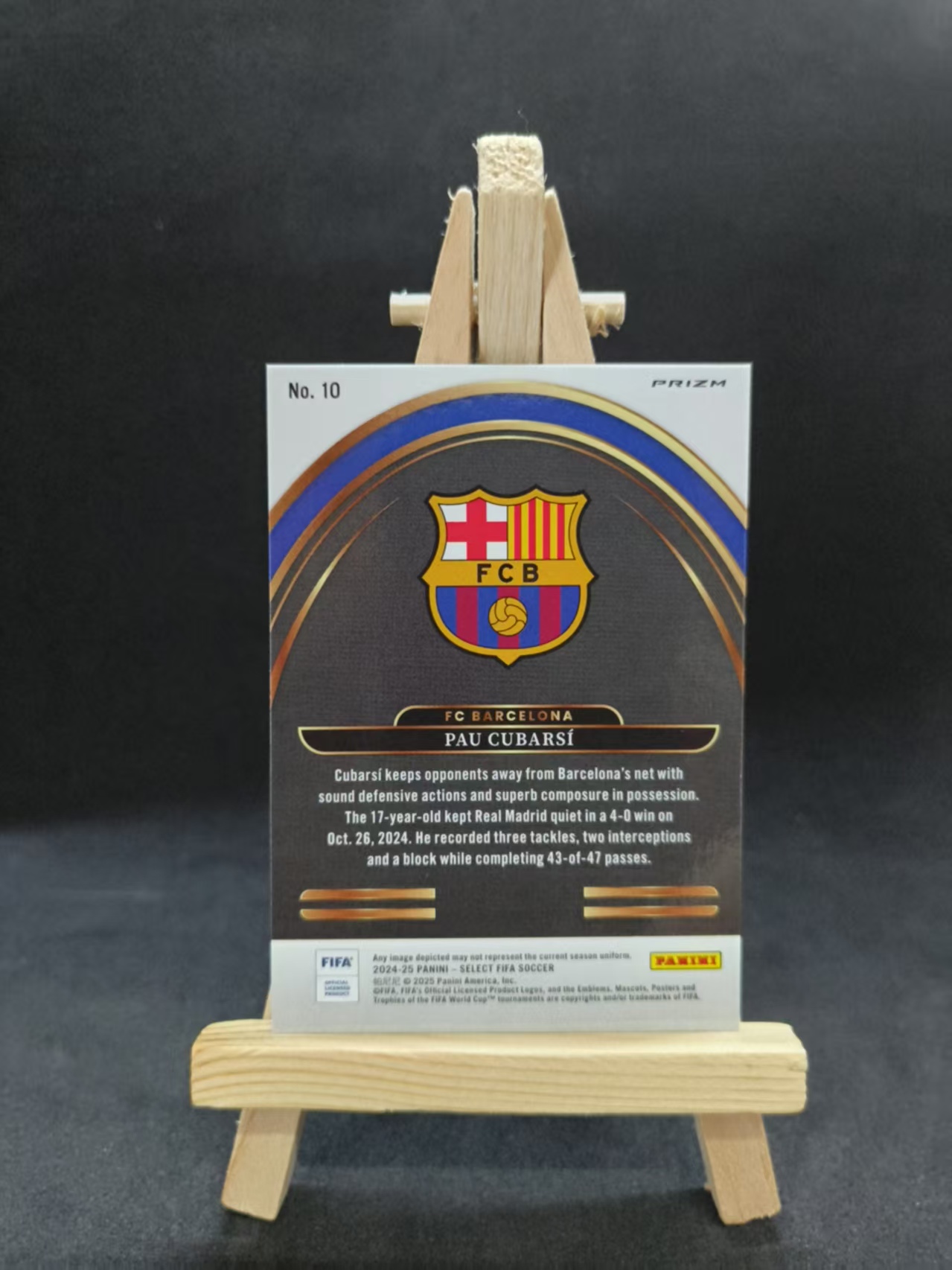 2024-25 Panini Select pau cubarsi FIFA 库巴西 巴塞罗那 巴萨 未来之星特卡 折射 卡品如图 收藏必备 ...