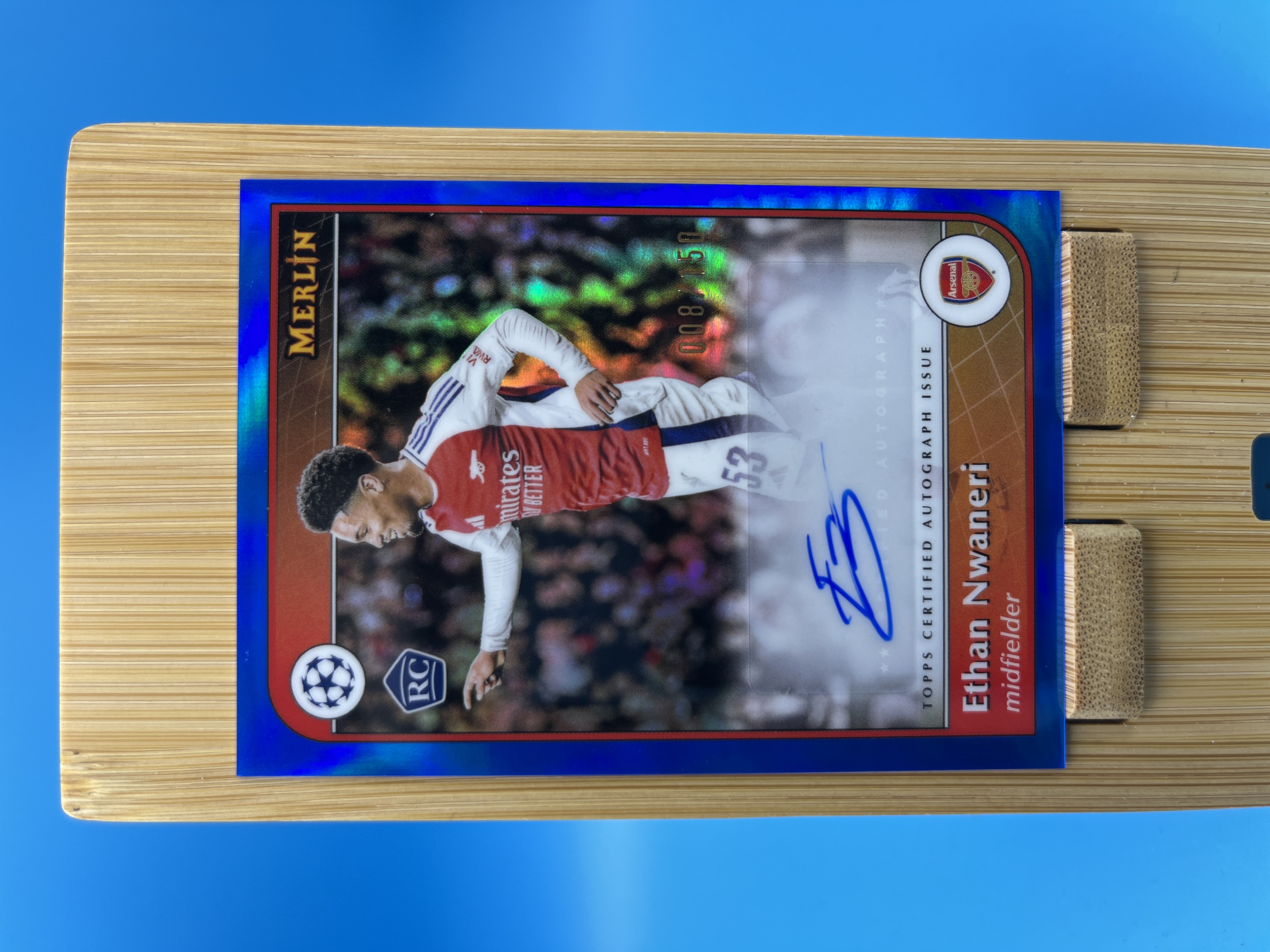 2025 Topps Merlin chrome Ethan Nwaneri RC 【#唐老板】欧冠 梅林 阿森纳 伊桑 恩瓦内里 新秀 RC ...
