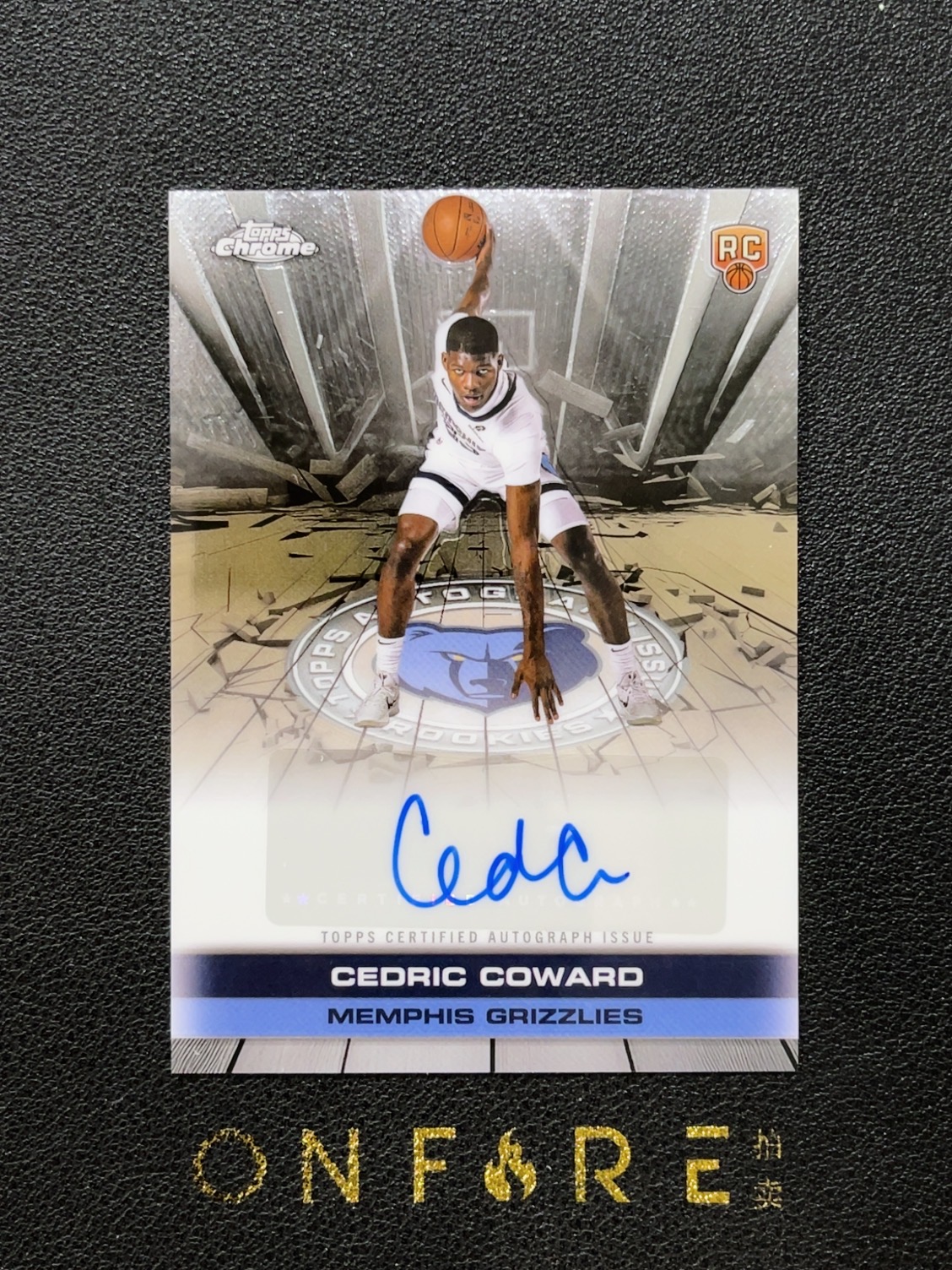 2025-26 Topps Chrome Cedric Coward RC 【0费率上火拍卖】塞德里克考沃德 新秀 issue 地板签字 微瑕 ...