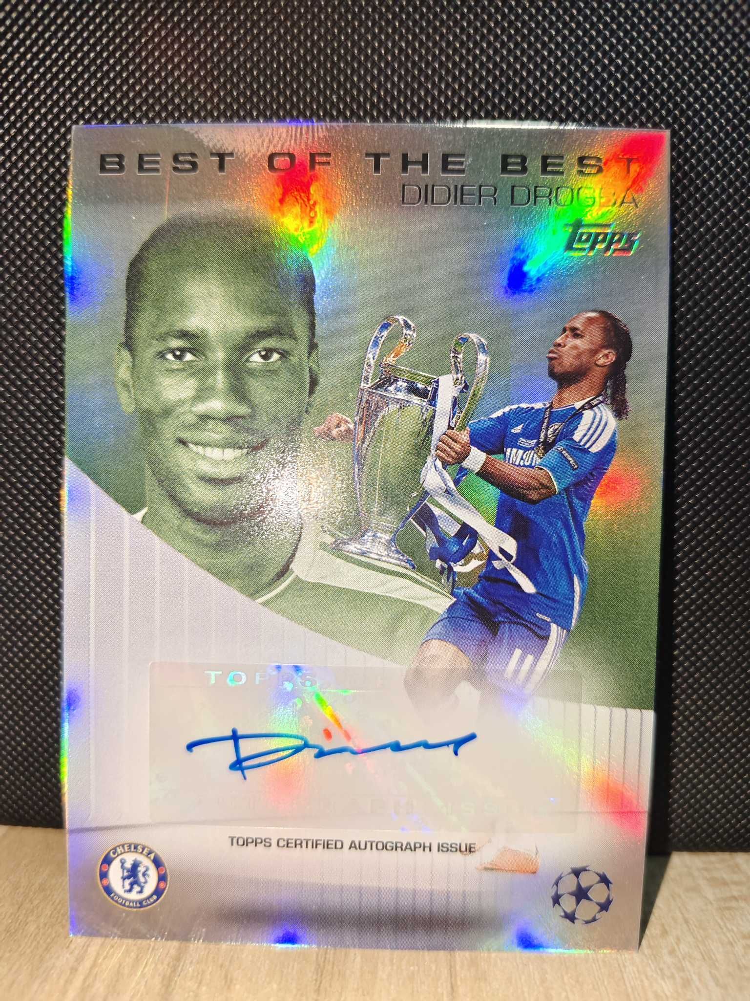 2025 Topps UEFA Champions League Didier Drogba 迪迪埃 德罗巴 传奇 银折 签字 卡淘