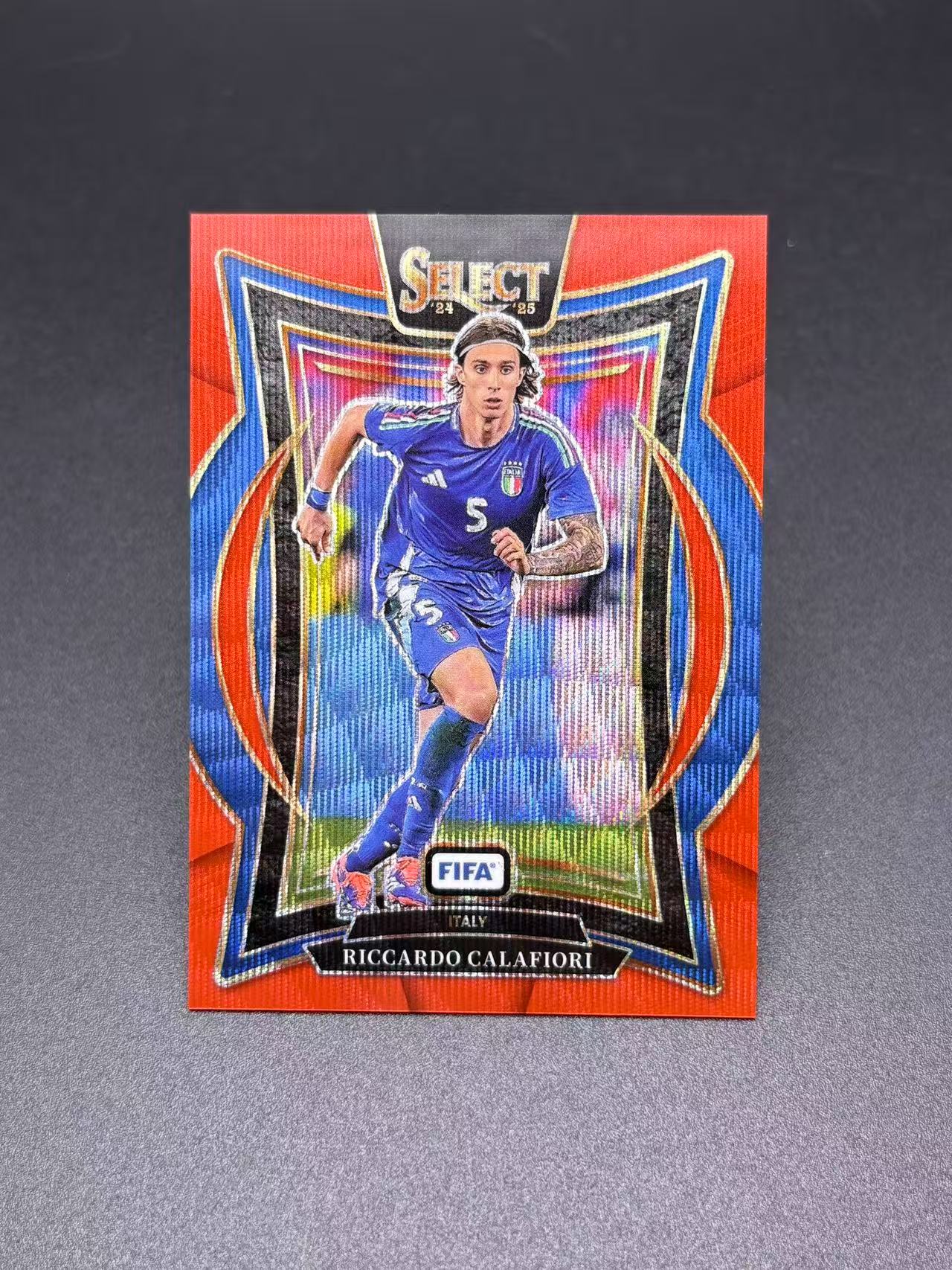 2024-25 Panini Select Riccardo Calafiori 【湖水蓝拍卖】卡拉菲奥里 意大利 FIFA SE 一级 看台 ...