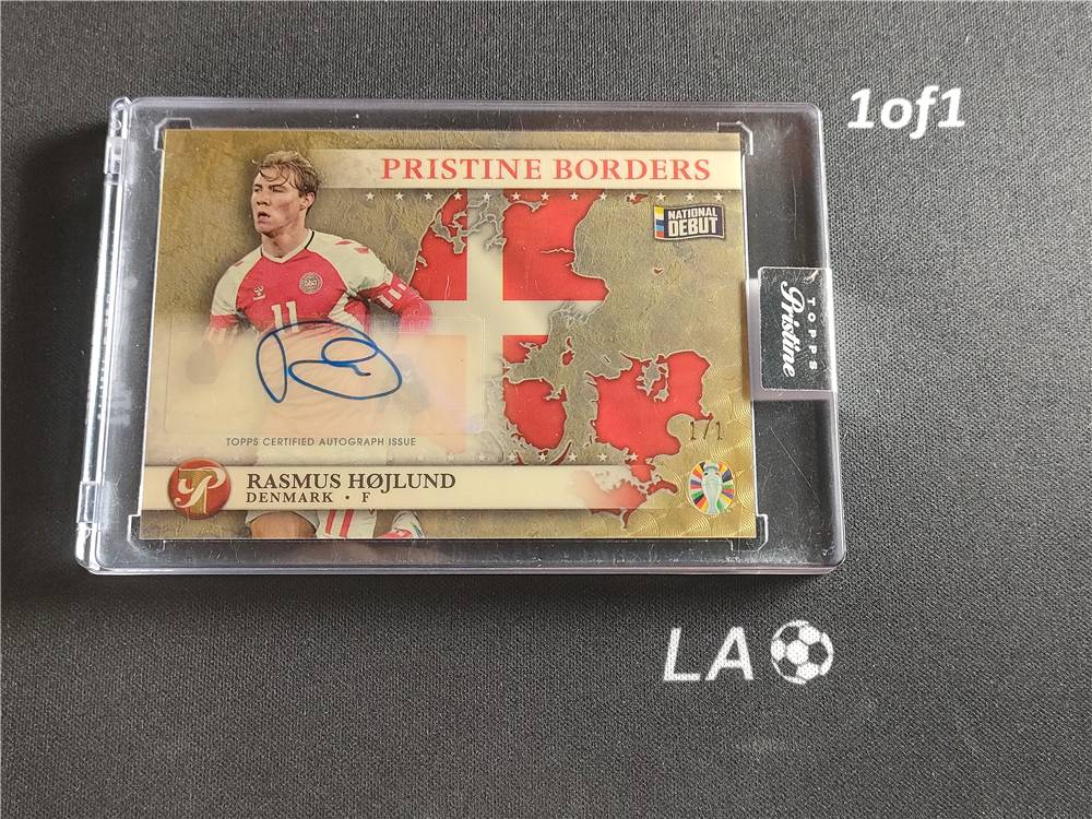 【LA拍卖精品】2024 Topps Pristine RASMUS HOJLUND 欧洲杯 太古 国家队首秀 丹麦 拉斯穆斯 霍伊伦德 曼联 ...