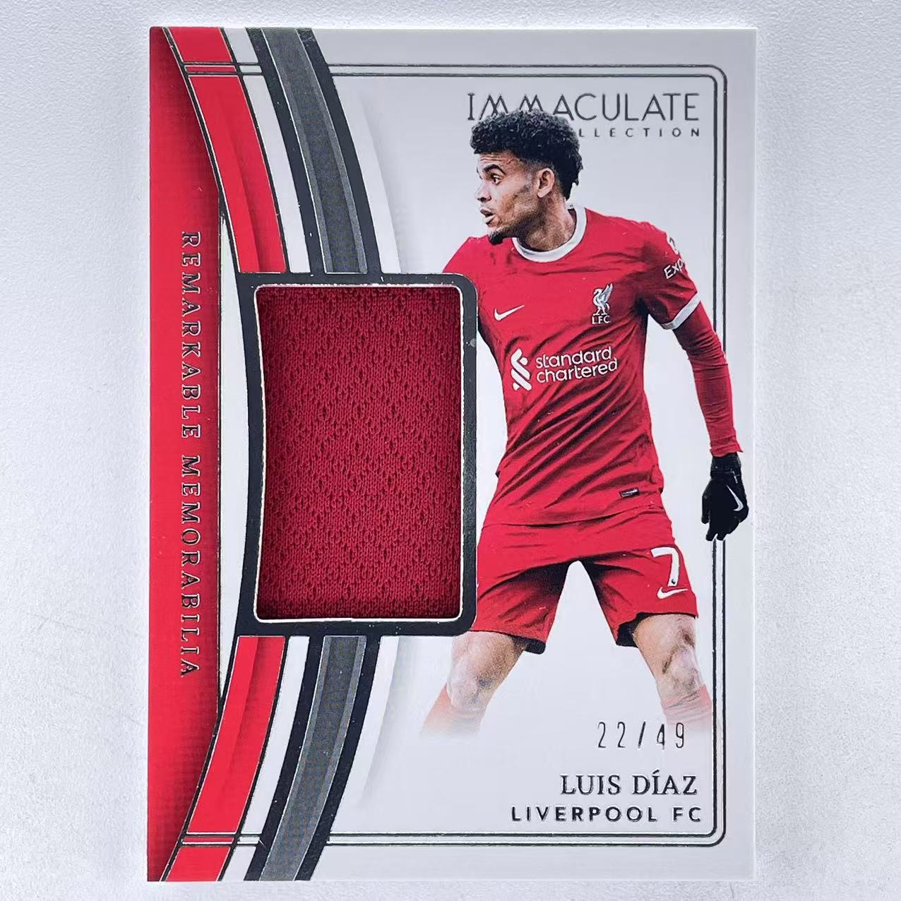 M 2023-24 Panini Immaculate Luis Diaz 路易斯 迪亚兹 迪亚斯 哥伦比亚 利物浦 爱咪咪 22/49编 ...