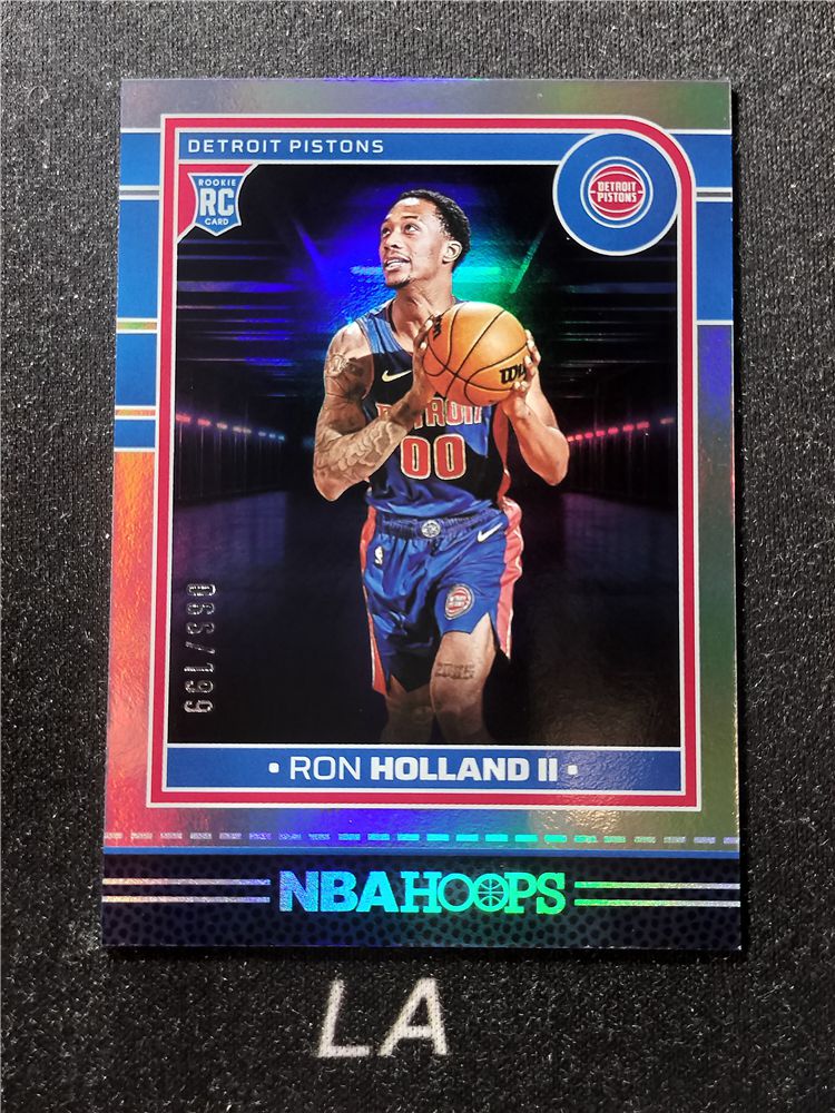 【LA拍卖】2024-25 Panini Hoops Ron Holland II 新秀RC 罗恩 霍兰德二世 活塞队 银折 Base ...