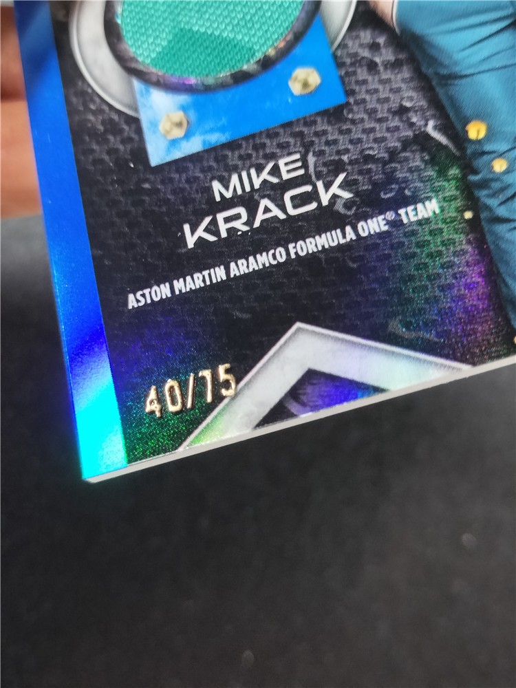 【LA拍卖】2024 Topps Finest F1 Mike Krack 方程式赛车系列 迈克 克拉克 阿斯顿马丁车队 小窗 实物切割 蓝折 ...