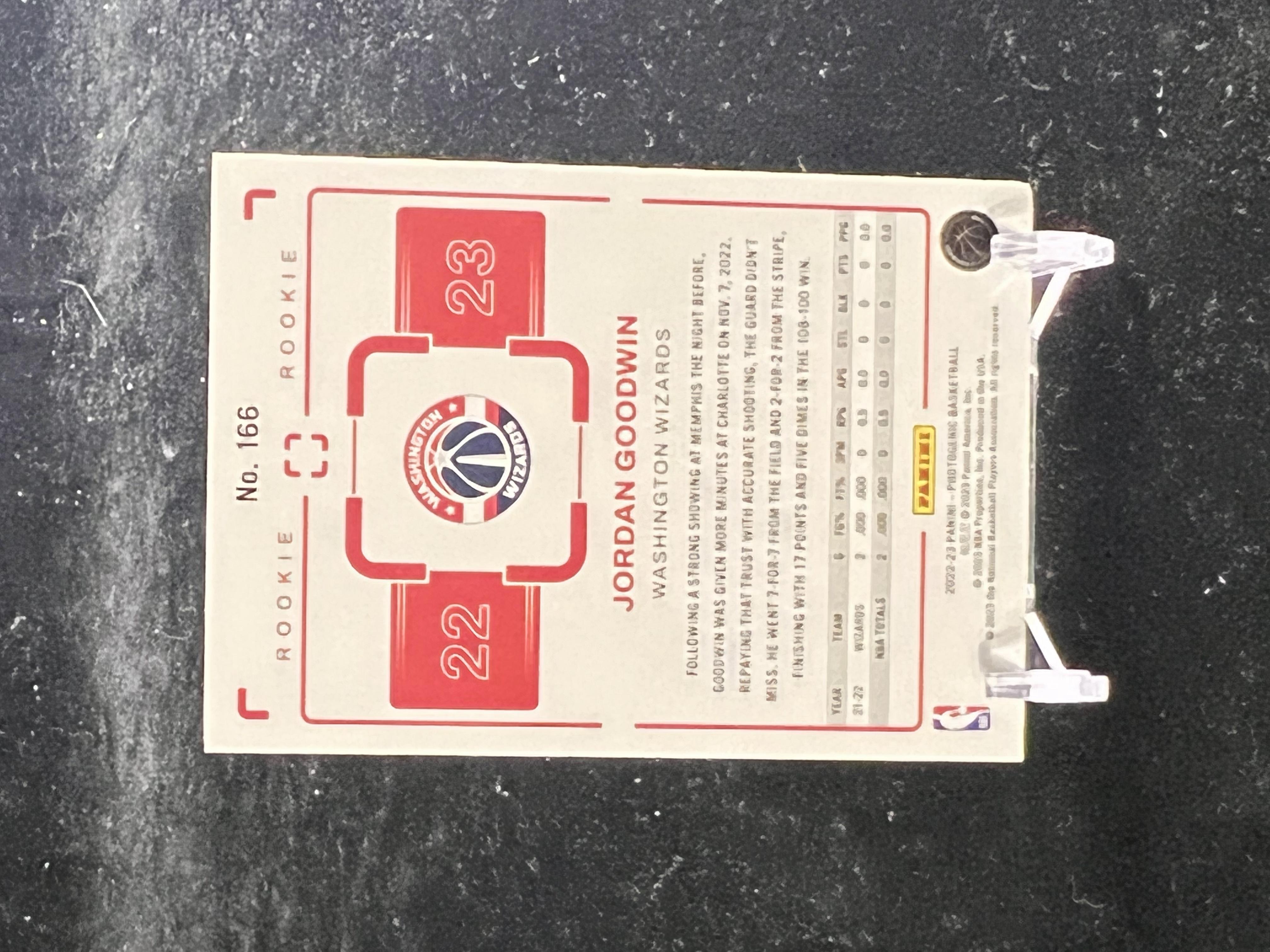 2022-23 Panini PaniniPhotoGenicNBA Jordan Goodwin RC 【太白代卖】刘哥 22-23 上镜 ...