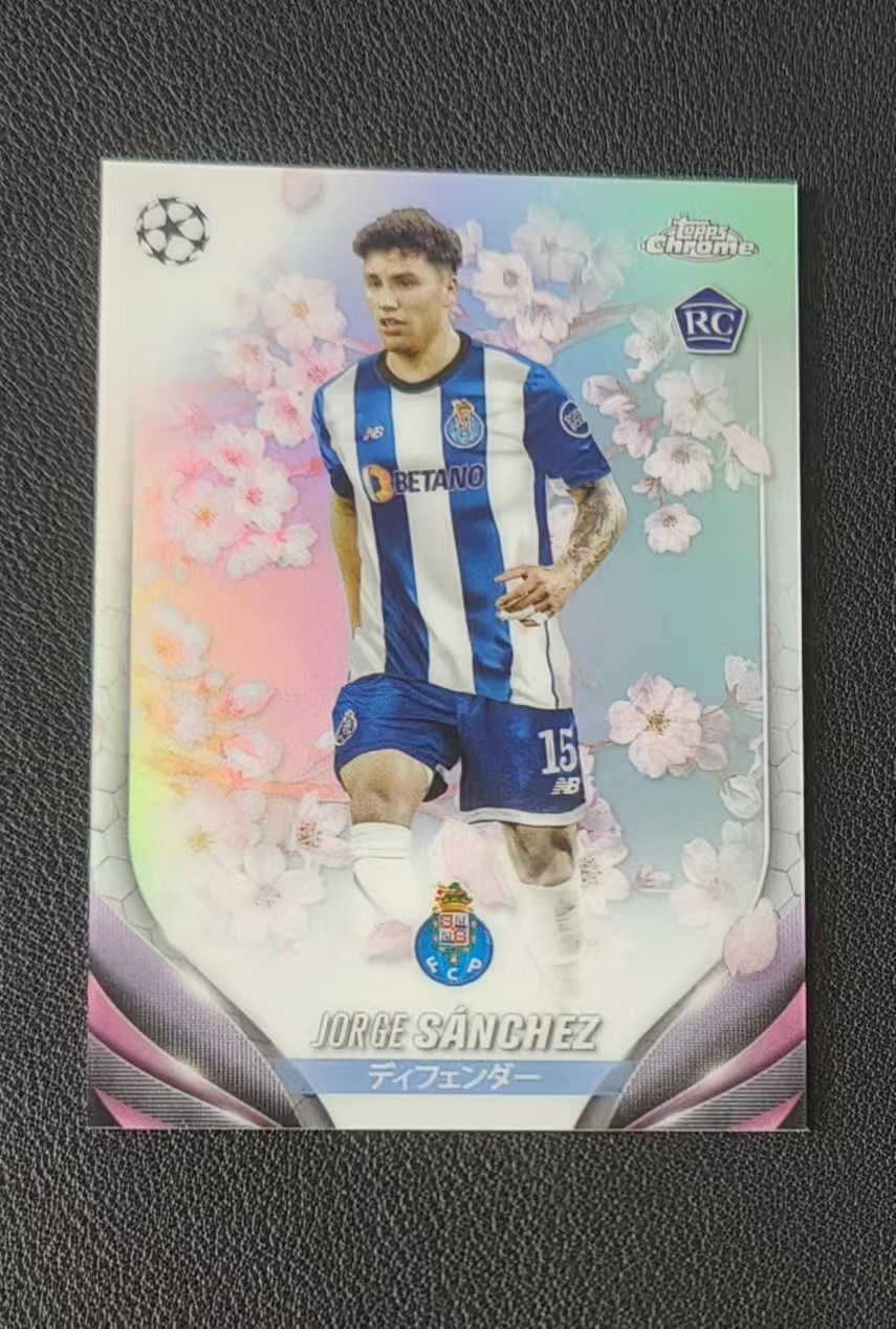 2023-24 Topps Chrome Jorge Sánchez RC (钰钰代拍)欧冠 日版 桑切斯 新秀 波尔图 樱花折 大比例 卡品 ...