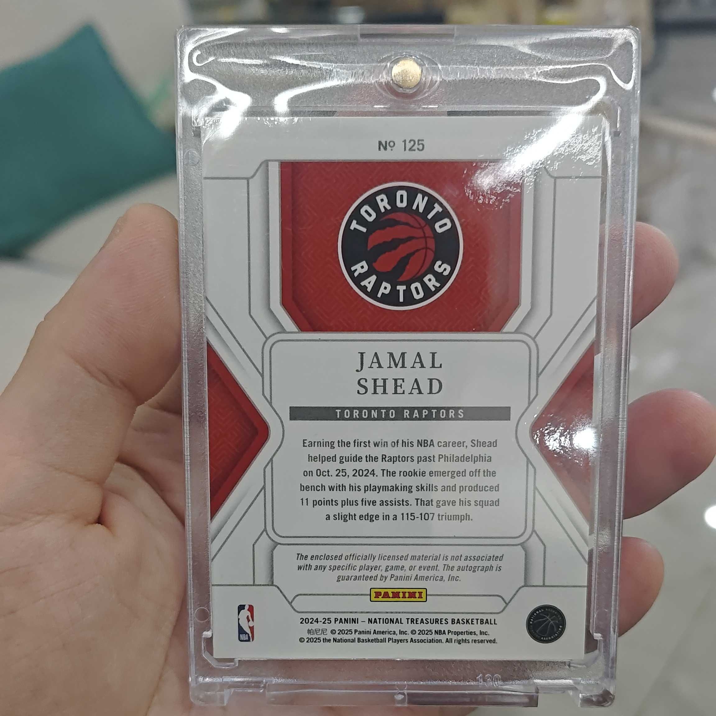 2024-25 Panini National Treasures Mal Shead RC 国宝 正RPA 贾马尔谢德 42/99 物料签字 ...