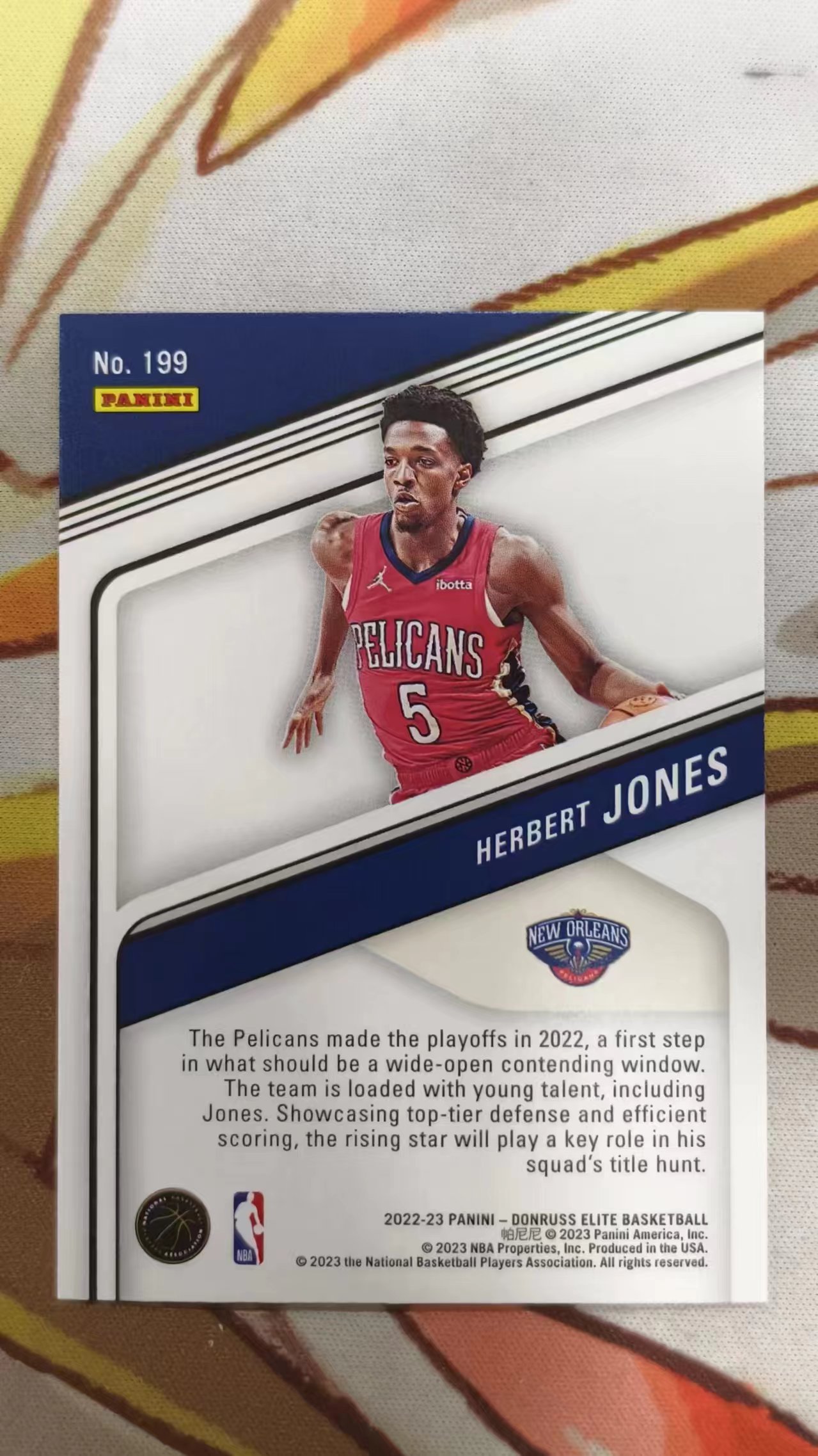 2021-22 Panini ELITE Herbert Jones 精英 鹈鹕 赫伯特琼斯 3/8编 烟花折 折射 CCC 卡淘
