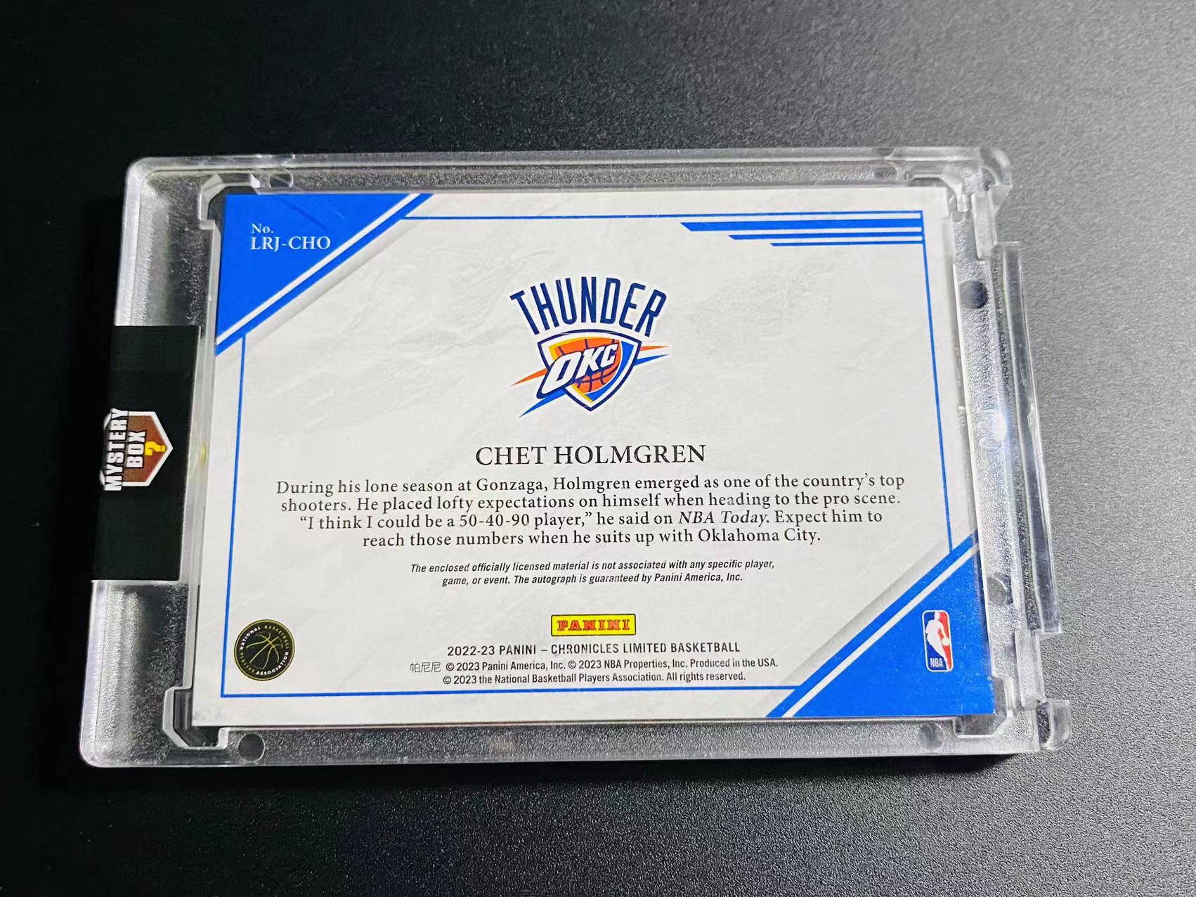 【YHO】 2022-23 Panini 帕尼尼 编年史 Limited 切特 霍姆格伦 Chet Holmgren 亚洲版独占 碧玉 绿圈圈 ...