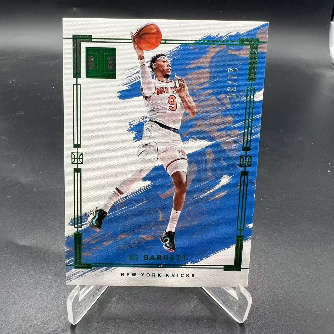 2023-24 Panini Impeccable R.J. Barrett BL 小真金 尼克斯 RJ 巴雷特 RJB 35编 绿平行 瑕疵 ...