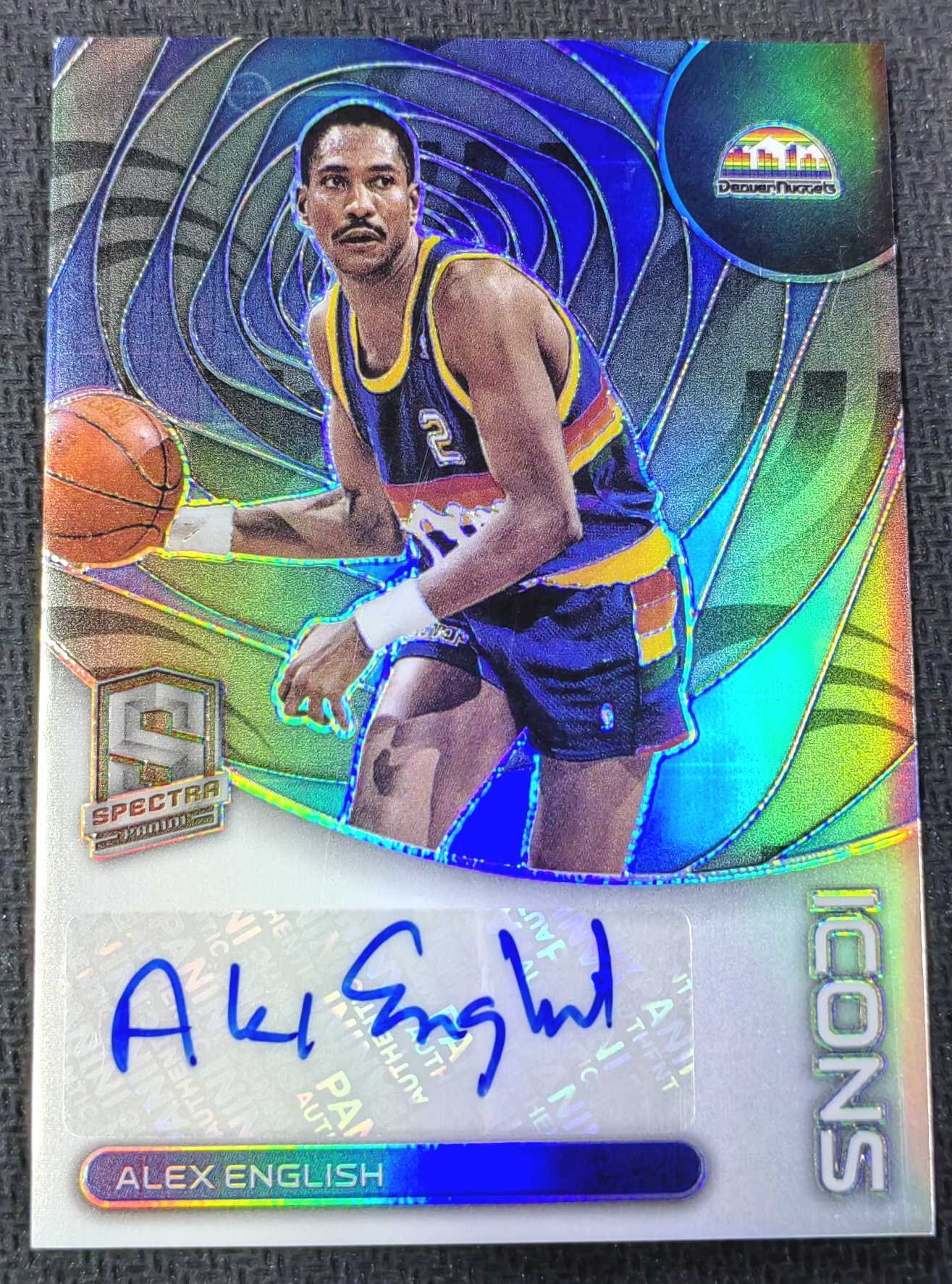 2022-23 英格利什 99编折射签字【飞人代卖 极速上架回款快】 光谱 Alex English 低编带编全签 掘金队史得分王 名人堂成员 ...