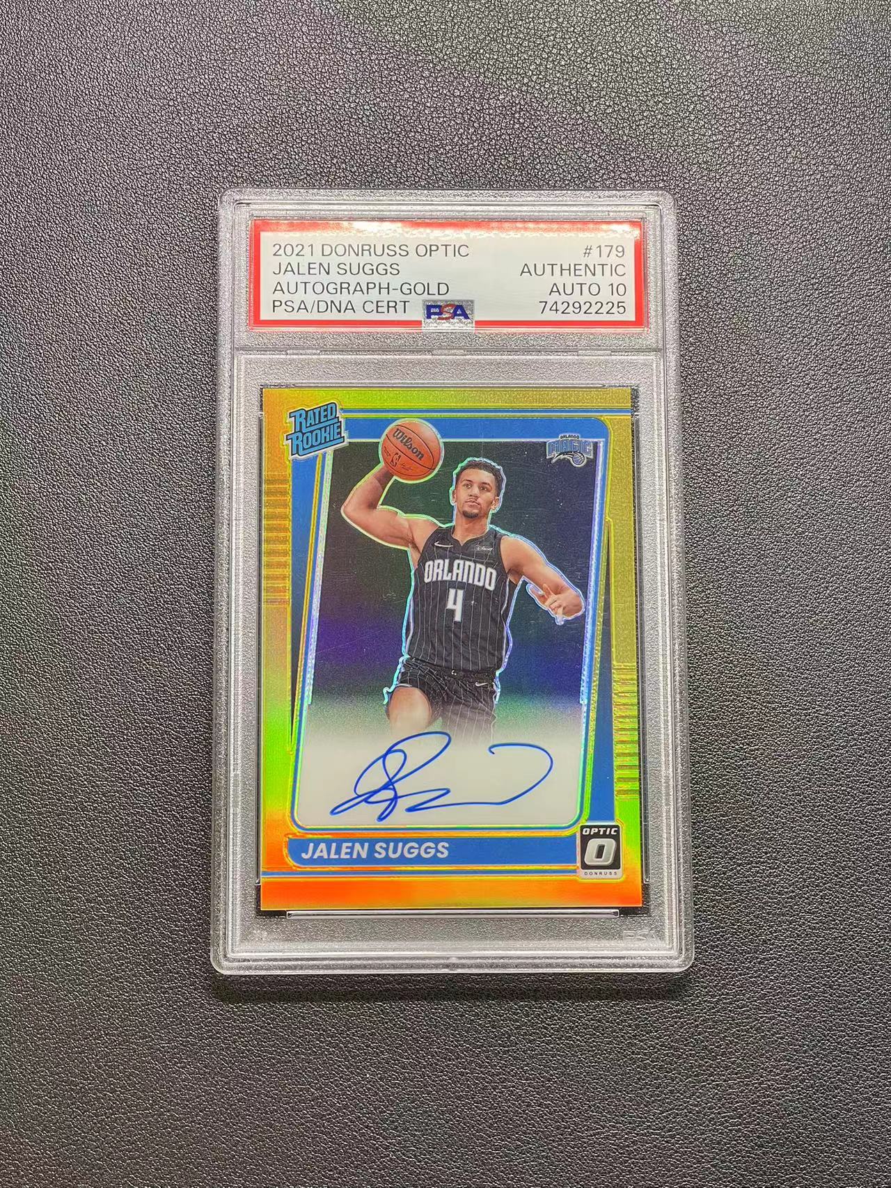 【超新星精品】2021-22 Panini Optic Jalen Suggs RC 新秀 魔术 杰伦萨格斯 10编 金折 签字 卡签 PSA ...