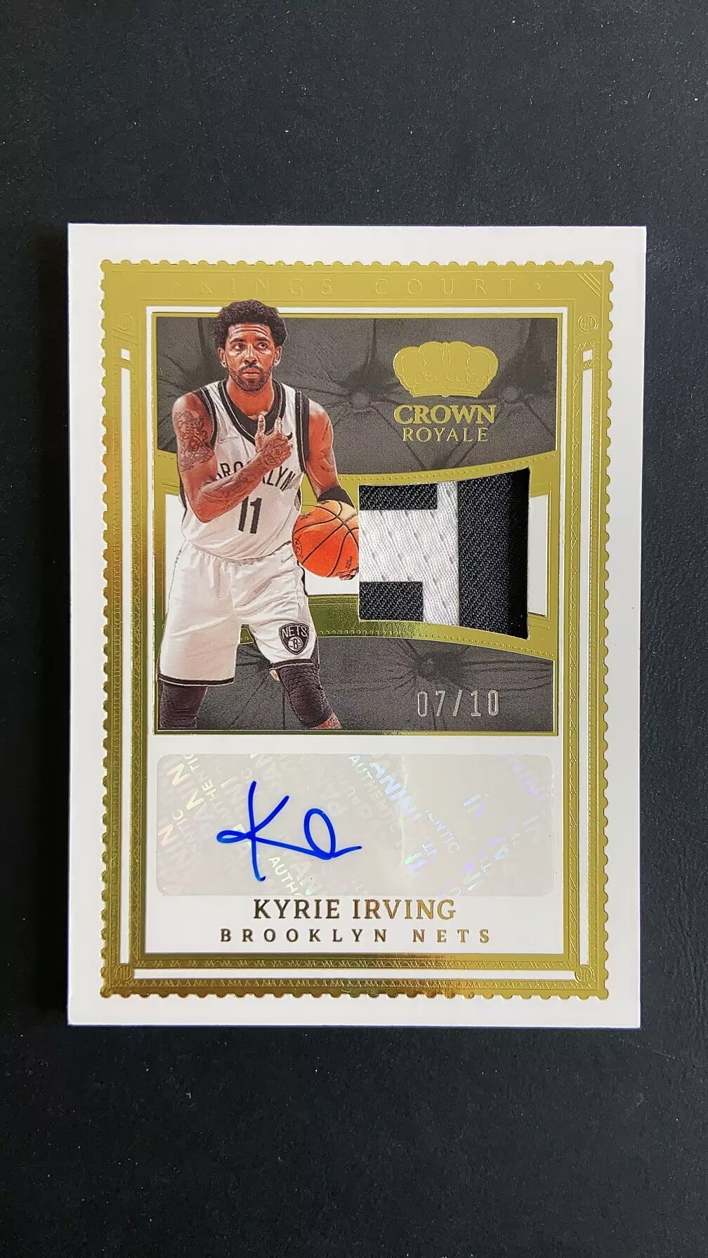 2022-23 Panini Crown Royale Kyrie Irving 【肥猫代卖】A15M 皇冠 篮网 凯里欧文 球衣 patch ...