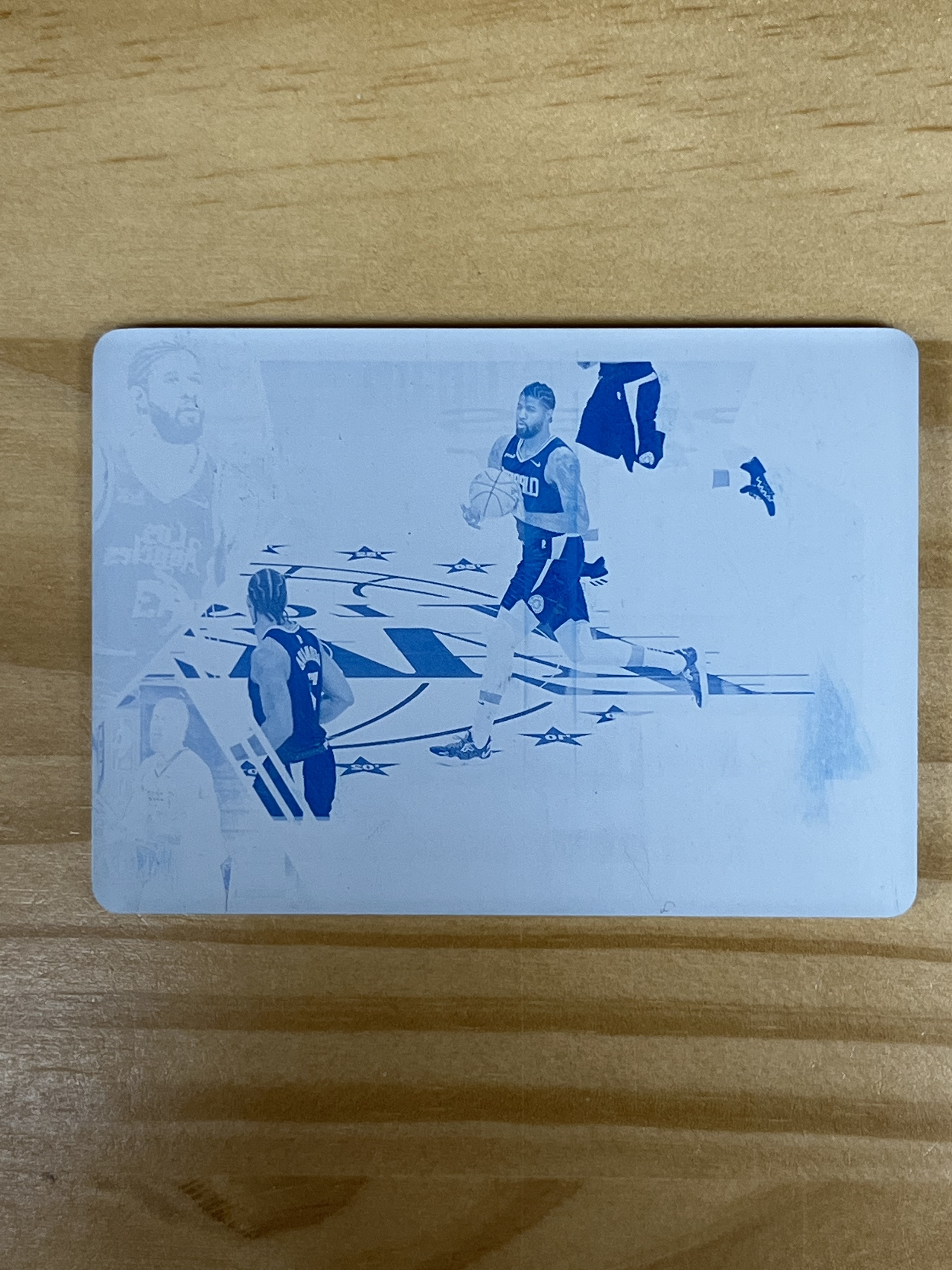 PANINI 2021-22 NT 国宝 快船 Paul George 保罗乔治 MOSAIC 马赛克 MONTAGE 蒙太奇 特卡 CYAN ...