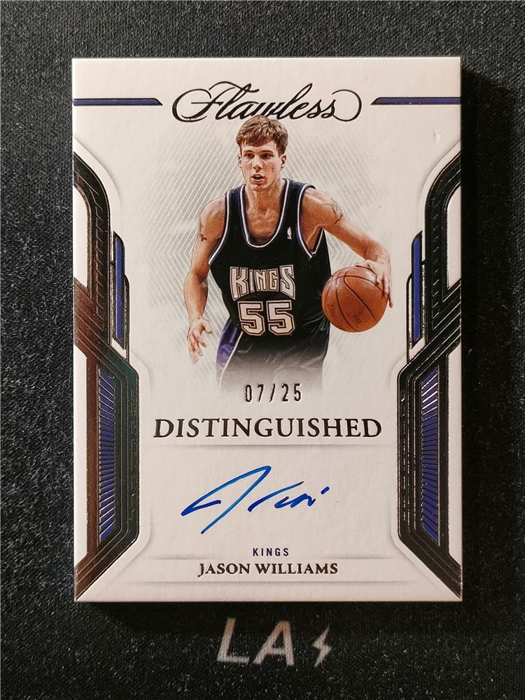 【LA拍卖】2022-23 Panini Flawless Jason Williams 手提箱 高端系列 贾森 威廉姆斯 白巧克力 国王队名宿 Distinguished 卡签签字 /25编 ...