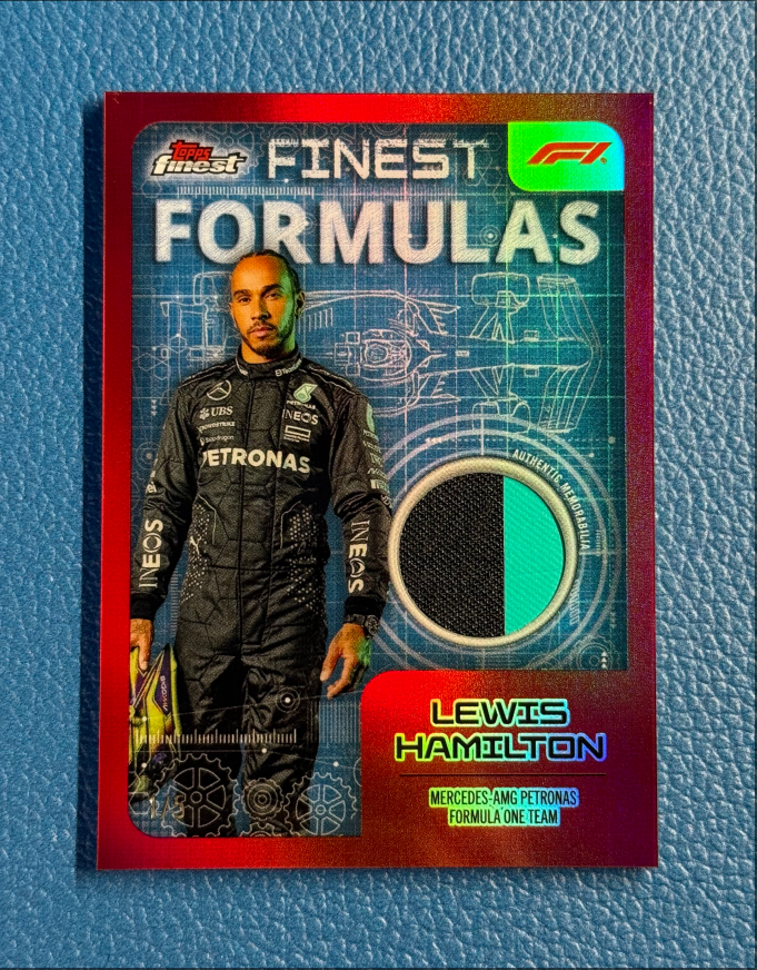【长安代卖 截标预付80%】2024 Topps Finest F1 最新系列 梅赛德斯奔驰车队 Lewis Hamilton 刘易斯汉密尔顿 ...