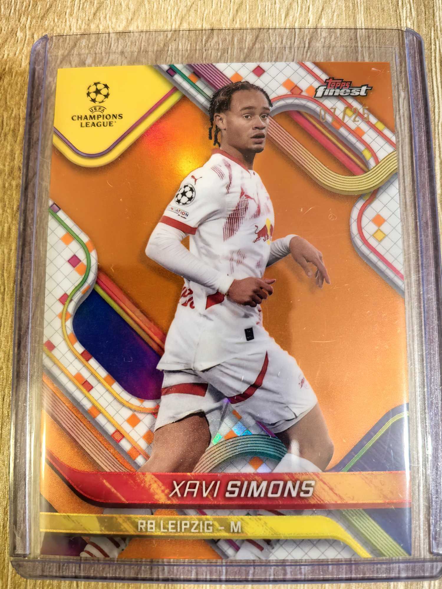 2024-25 Topps Finest Xavi Simons 欧战欧冠ucl 哈维 西蒙斯 7/25编 低编 莱比锡红牛 切尔西 卡淘