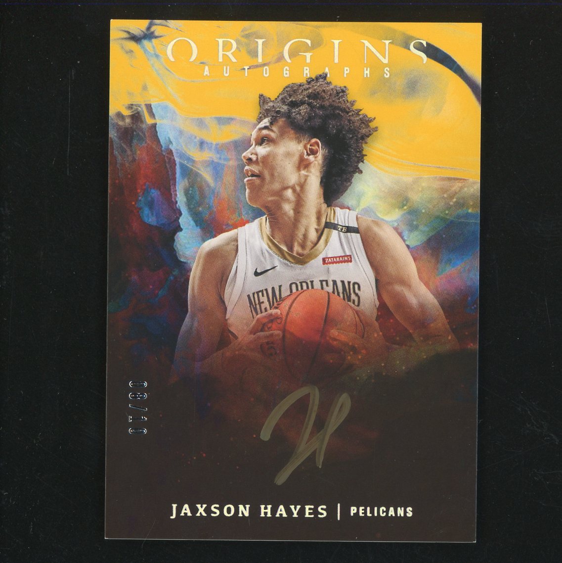 【US10-X076】2019-20 贾克森海斯 海耶斯 Jaxson Hayes Origins 起源 新秀 SP 水彩 金笔签字 金版平行 ...