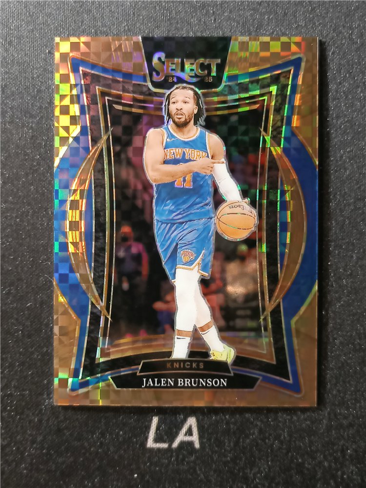 【LA拍卖】2024-25 Panini Select Jalen Brunson 杰伦 布伦森 尼克斯 1级 一级 铜格子折 base ...