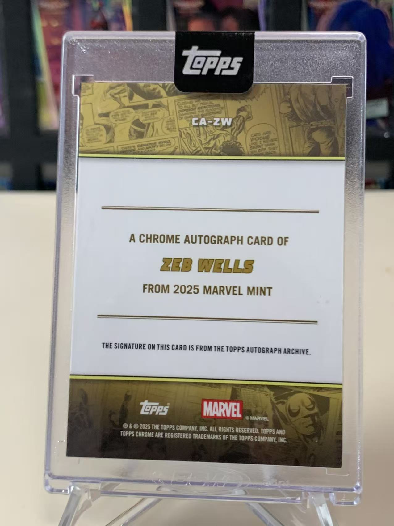 2025 Topps Marvel (MCU) Mint 漫威 Minted 原封砖 金折 折射 限编50 ZEB WELLS 泽布 威尔斯 ...