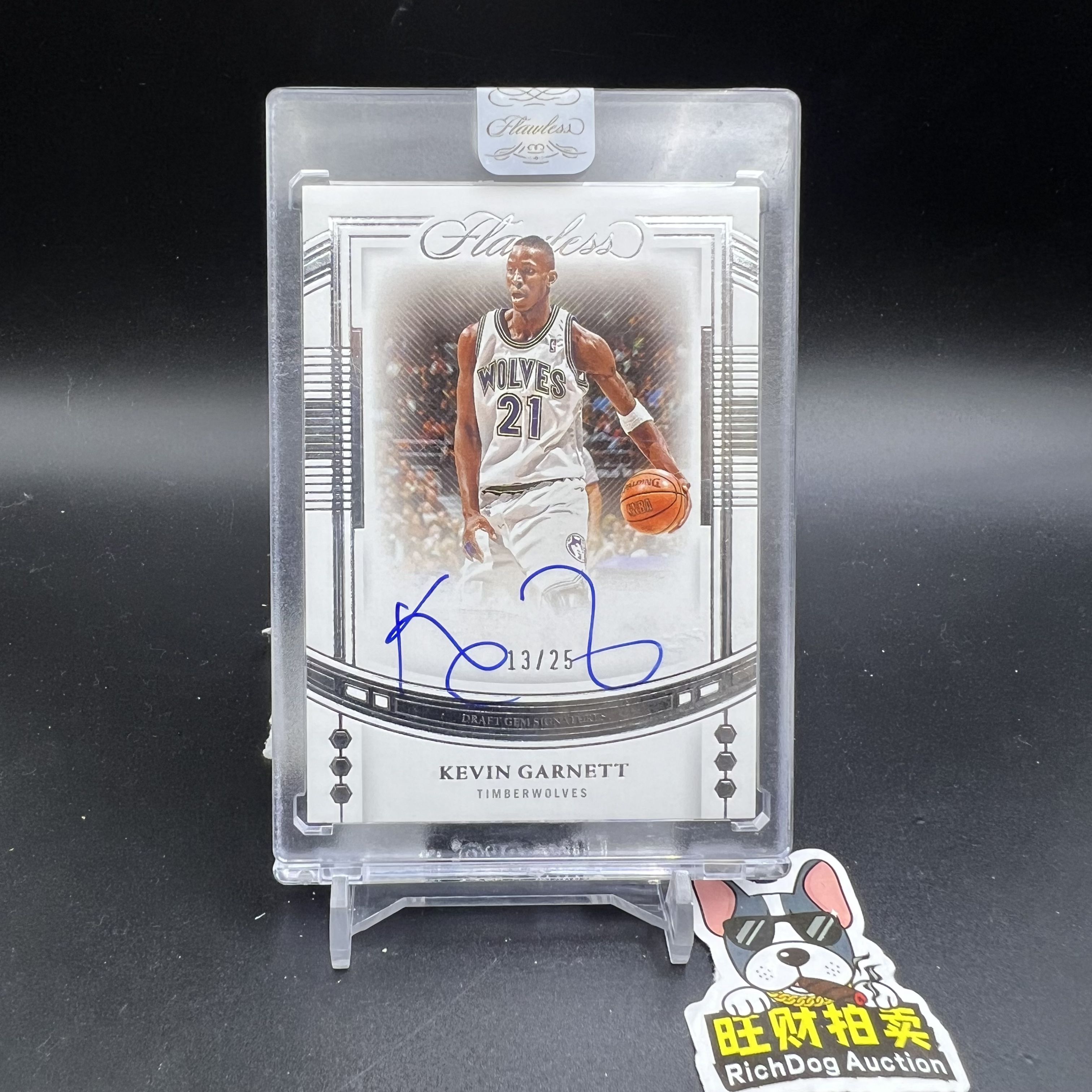 2022-23 Panini Flawless Kevin Garnett 【旺财拍卖A】W28 手提 森林狼 凯文 加内特 狼王 卡签签字 ...