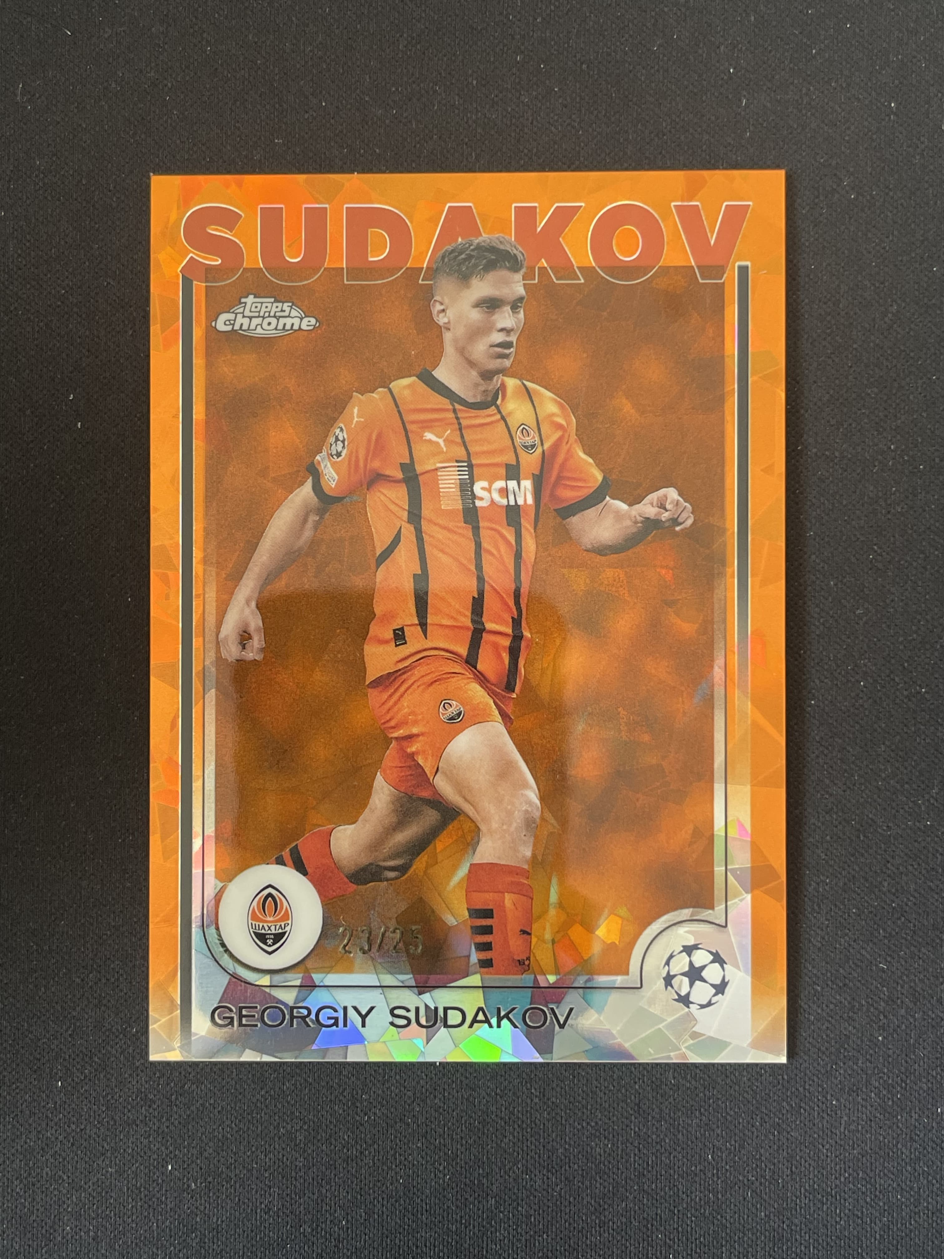 【南昌NOVA】2024-25 Topps Chrome Sapphire Georgiy Sudakov 欧冠 蓝宝石 顿涅茨克矿工 苏达科 ...