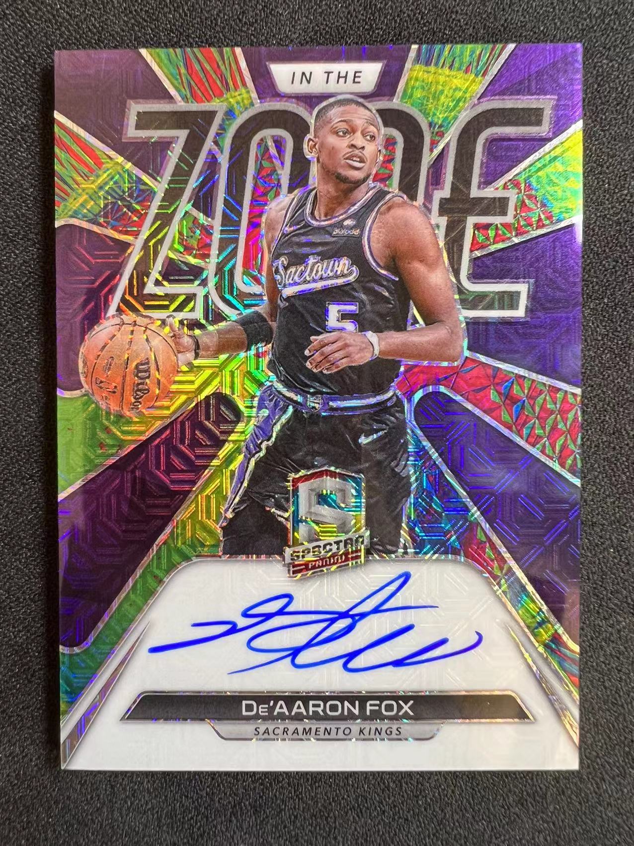 2021-22 Panini Spectra De'Aaron Fox 光谱 达龙 福克斯 小狐狸 关键先生 06/15编 签字卡签 超低编 ...
